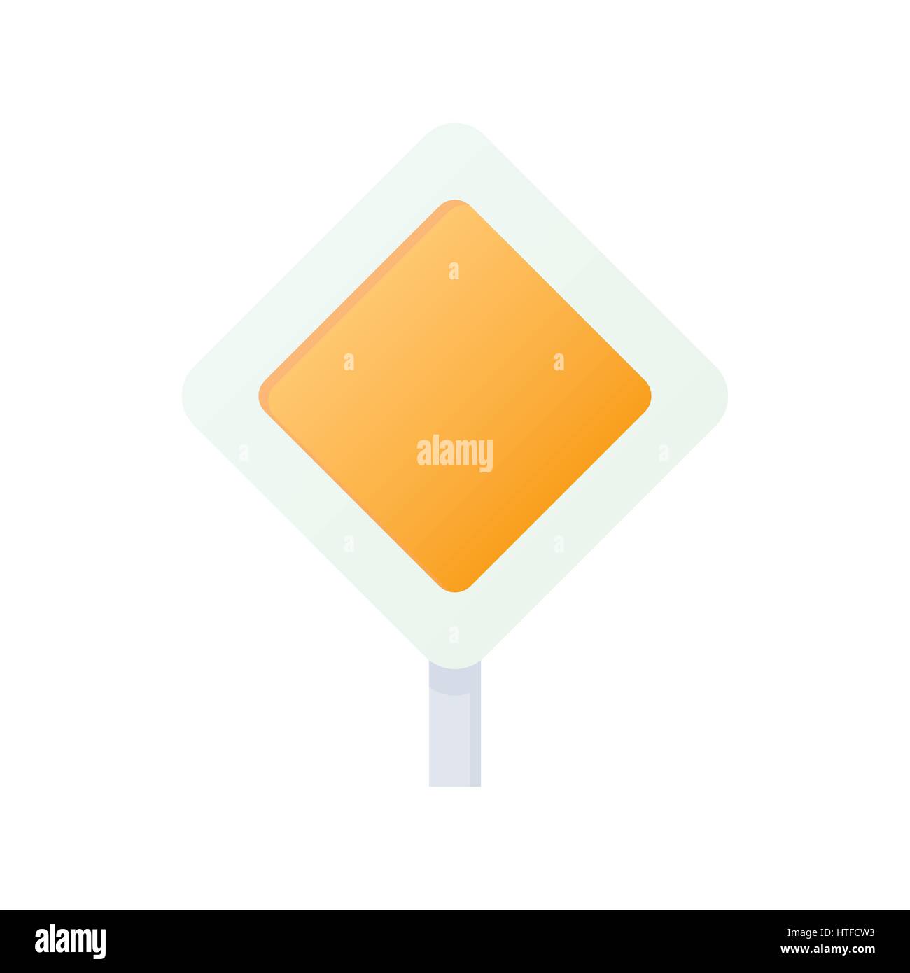 Priority road sign sign icon, cartoon style Stock Vector Image & Art ...