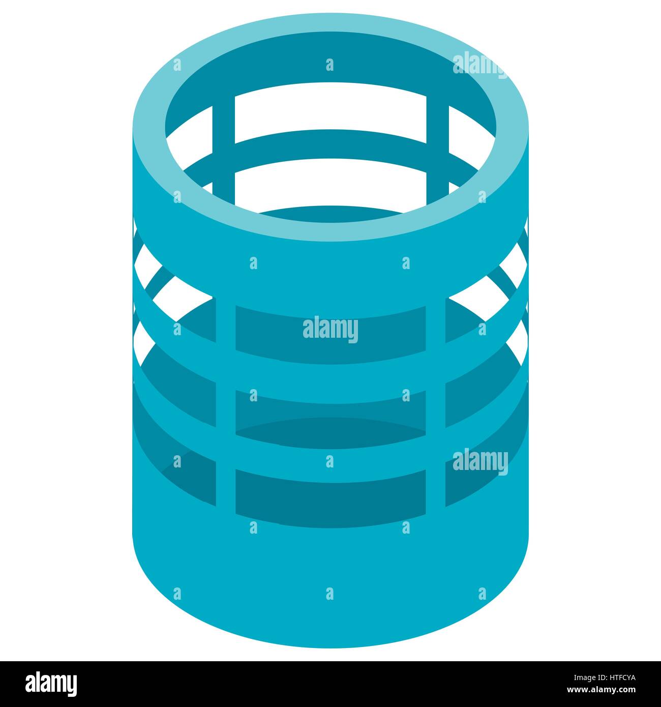 Recycle bin icon, isometric 3d style Stock Vector Image & Art - Alamy
