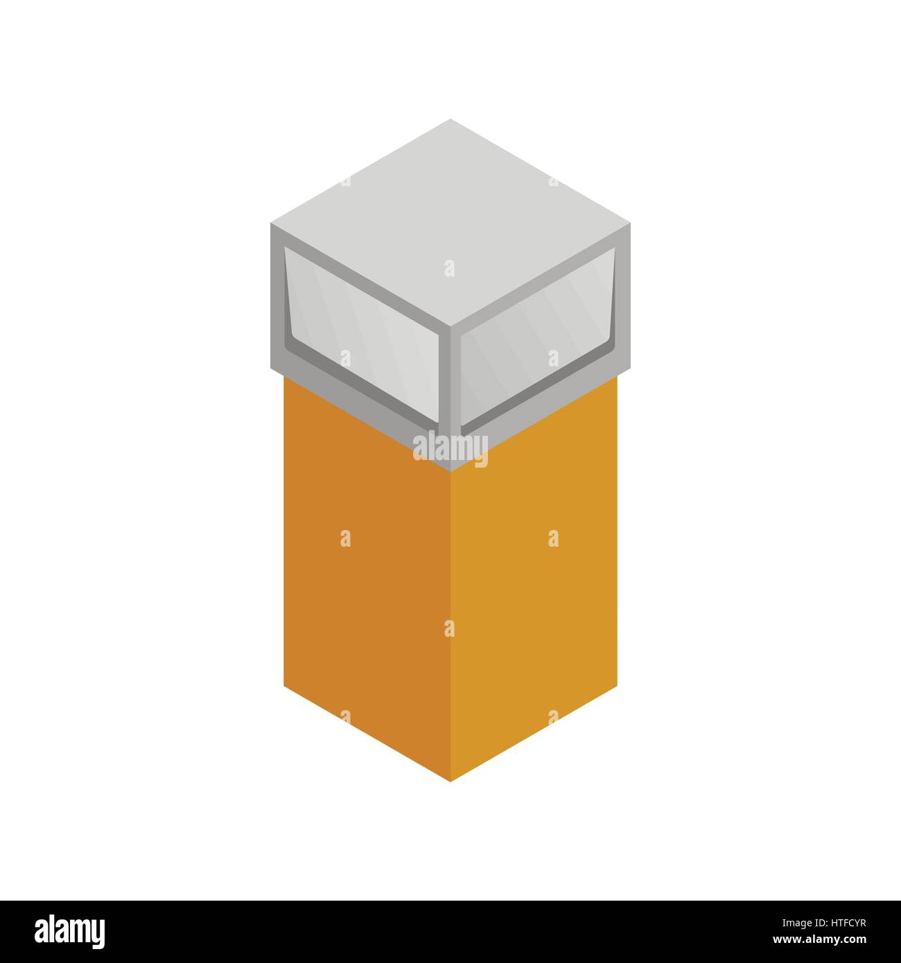 Recycle bin icon isometric hi-res stock photography and images - Alamy