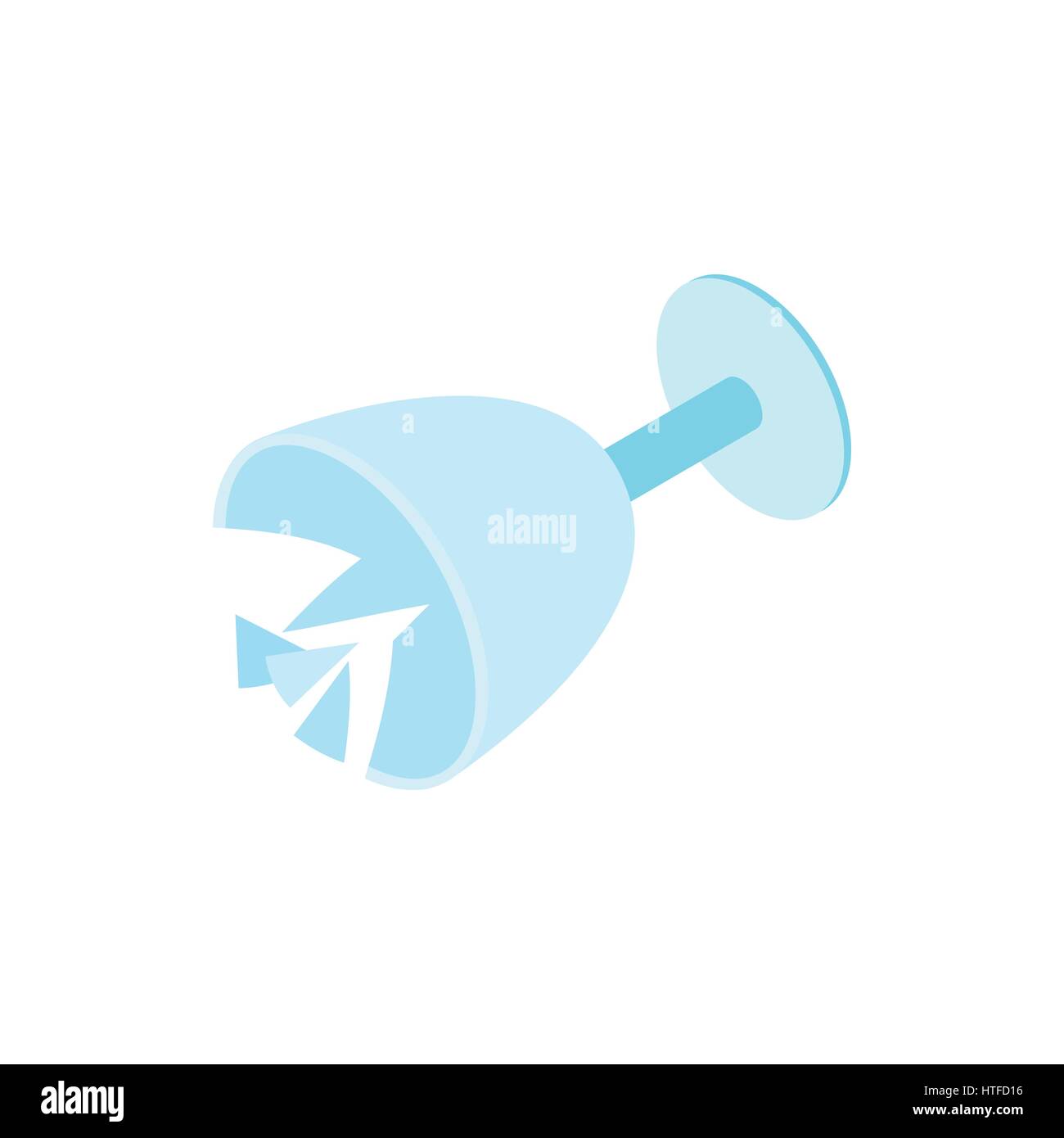 Broken Glass Icon Isometric 3d Style Stock Vector Image And Art Alamy