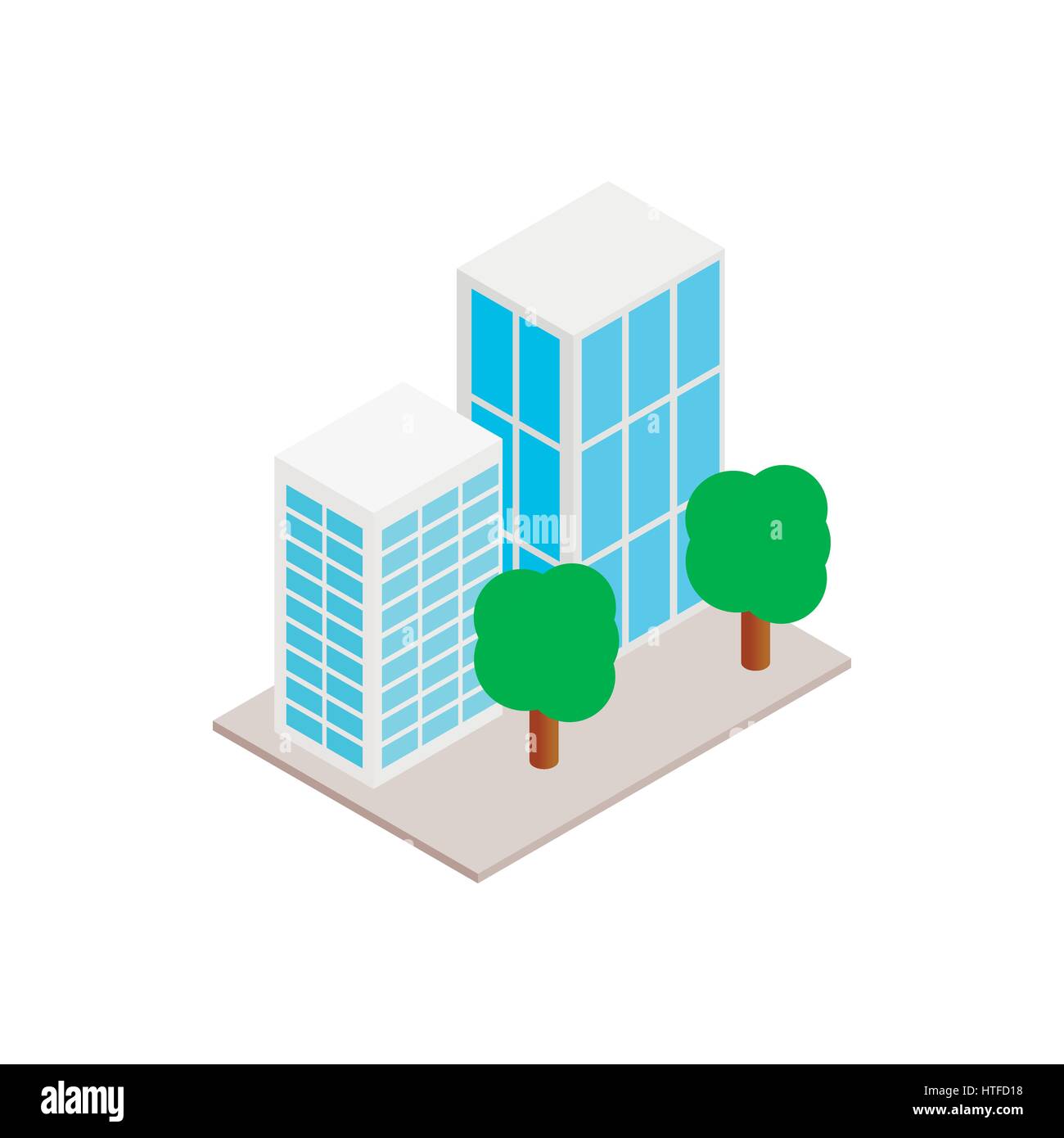 Office buildings with trees icon Stock Vector Image & Art - Alamy