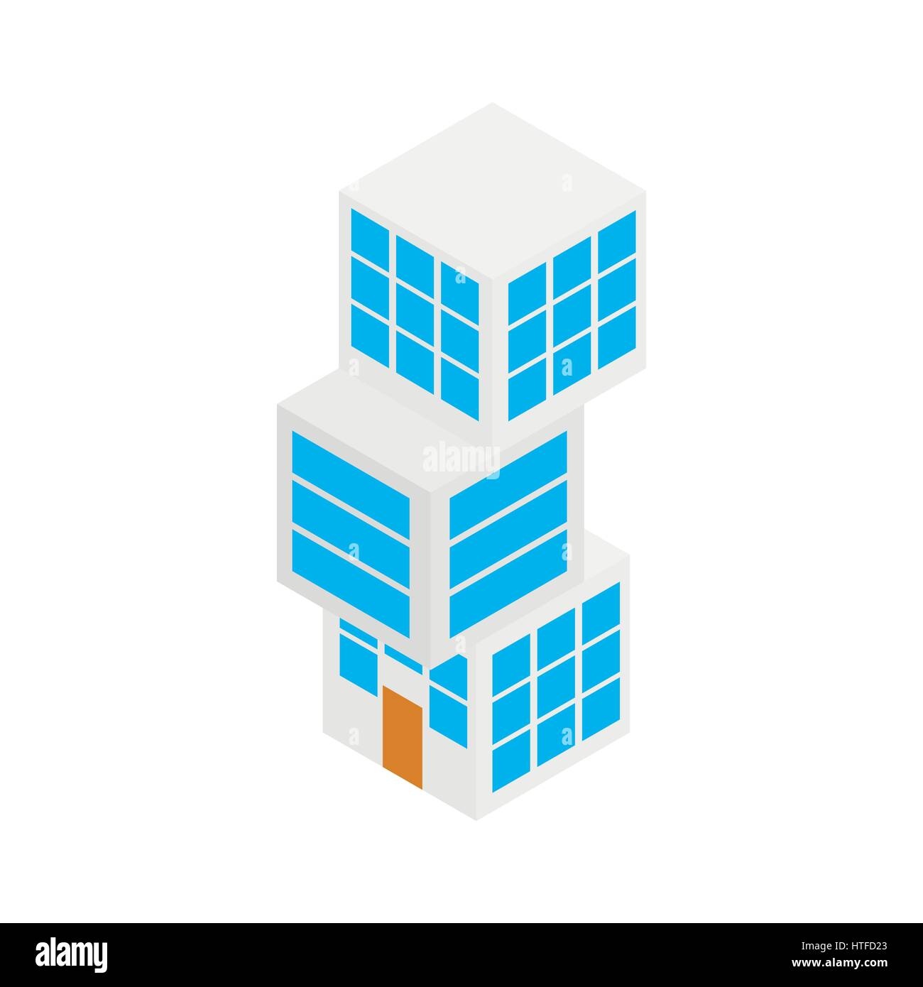 Modern building icon, isometric 3d style Stock Vector Image & Art - Alamy