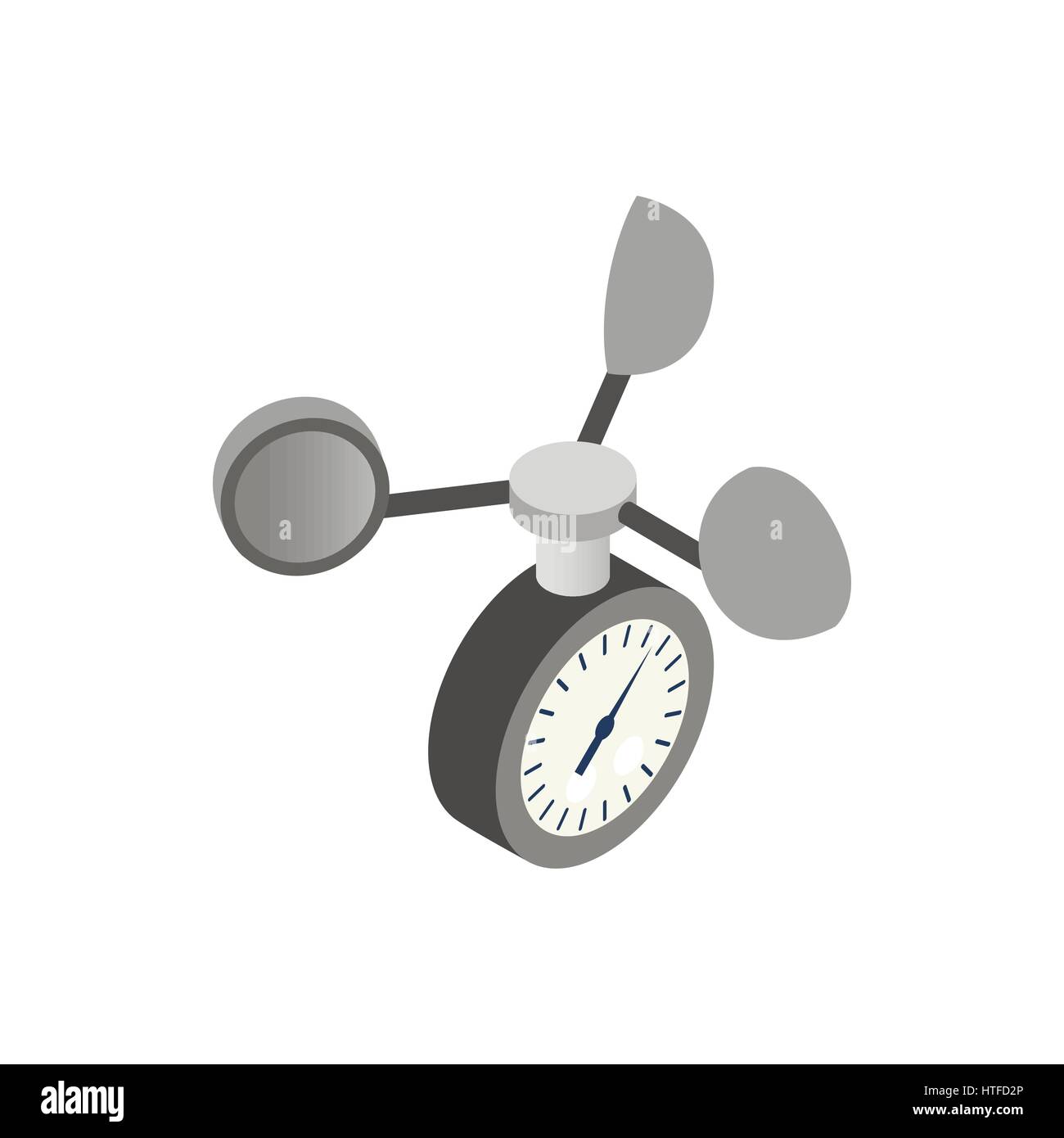 Instrument measure wind speed Stock Vector Images - Alamy