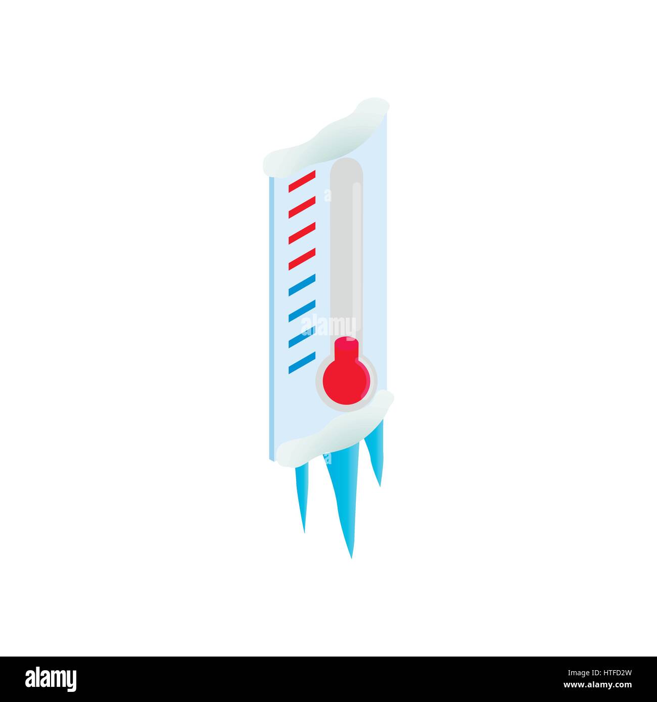 Thermometer icon, isometric 3d style Stock Vector Image & Art - Alamy