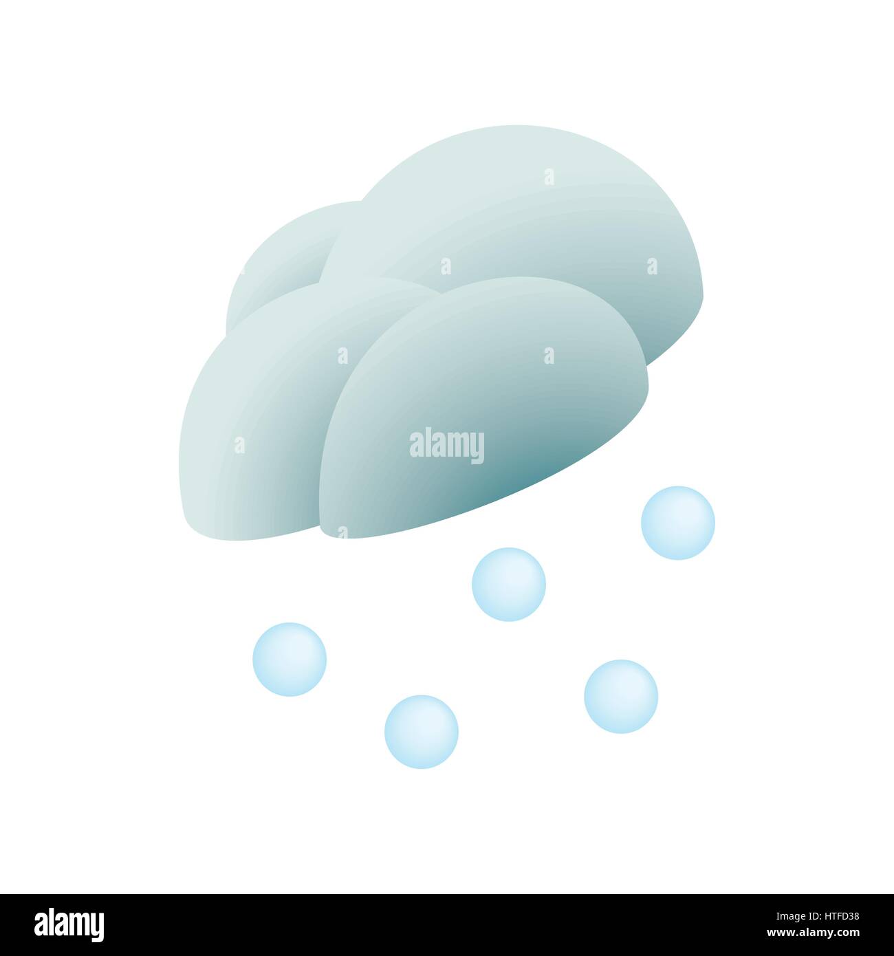 Cloud hail icon isometric hi-res stock photography and images - Alamy