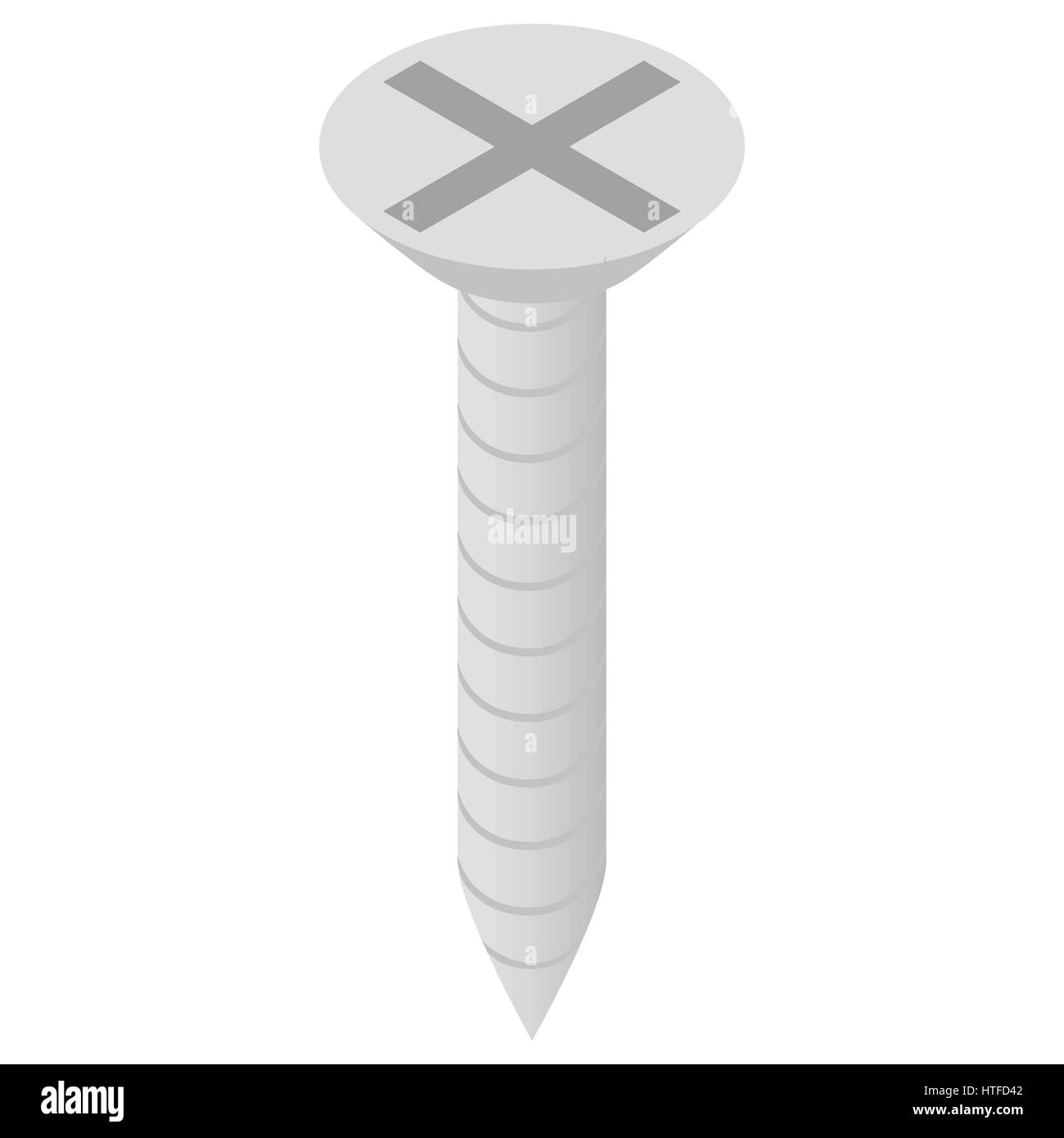 Screw icon, isometric 3d style Stock Vector Image & Art - Alamy