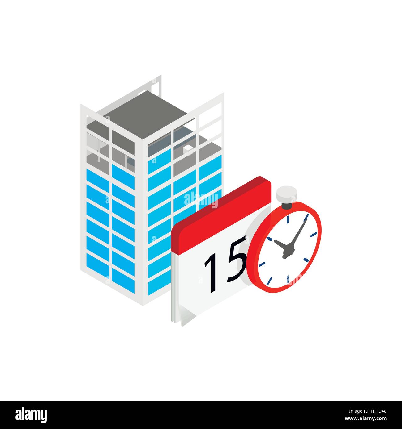 Clock construction site Stock Vector Images - Alamy