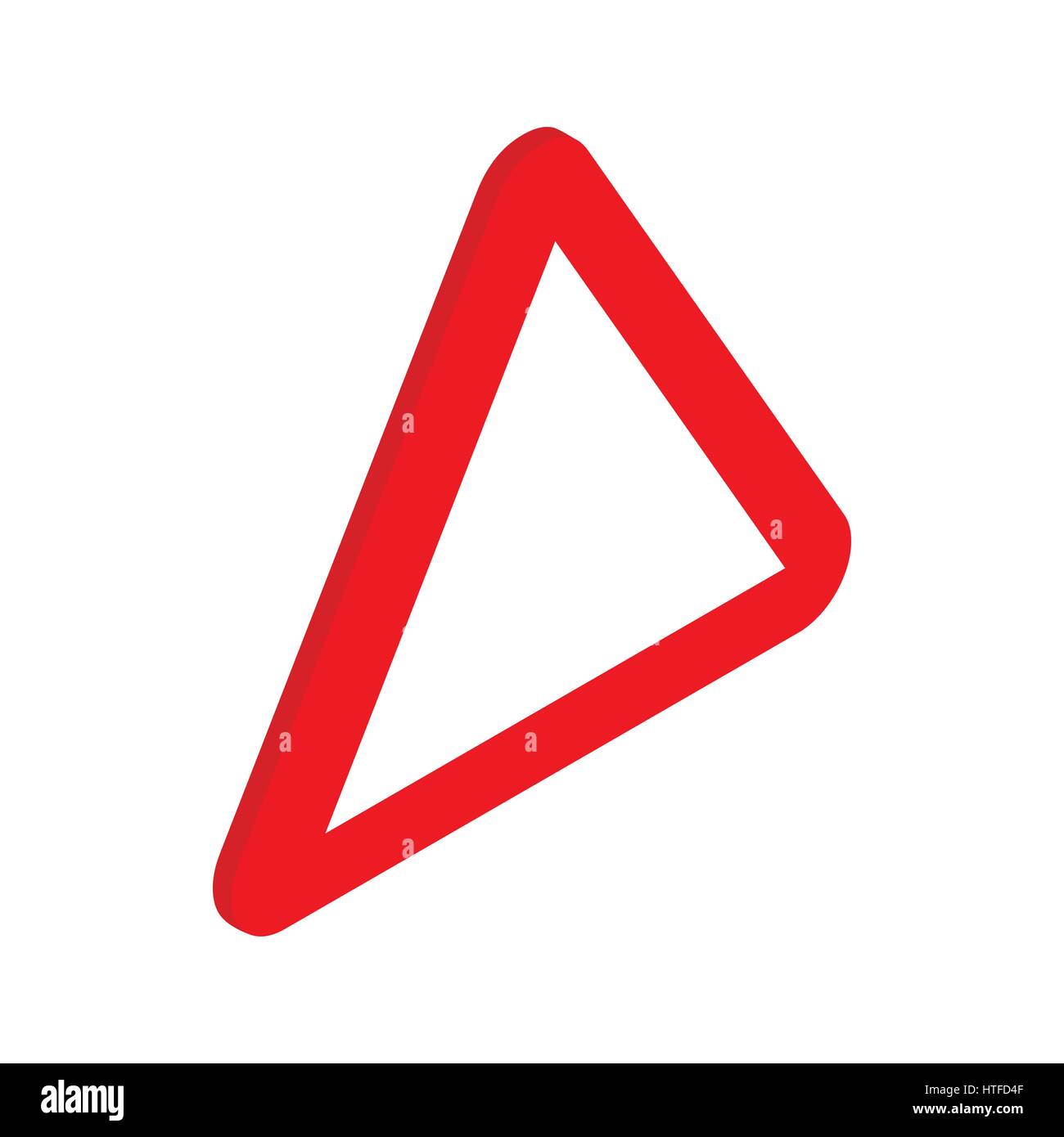 Red triangular frame Cut Out Stock Images & Pictures - Alamy