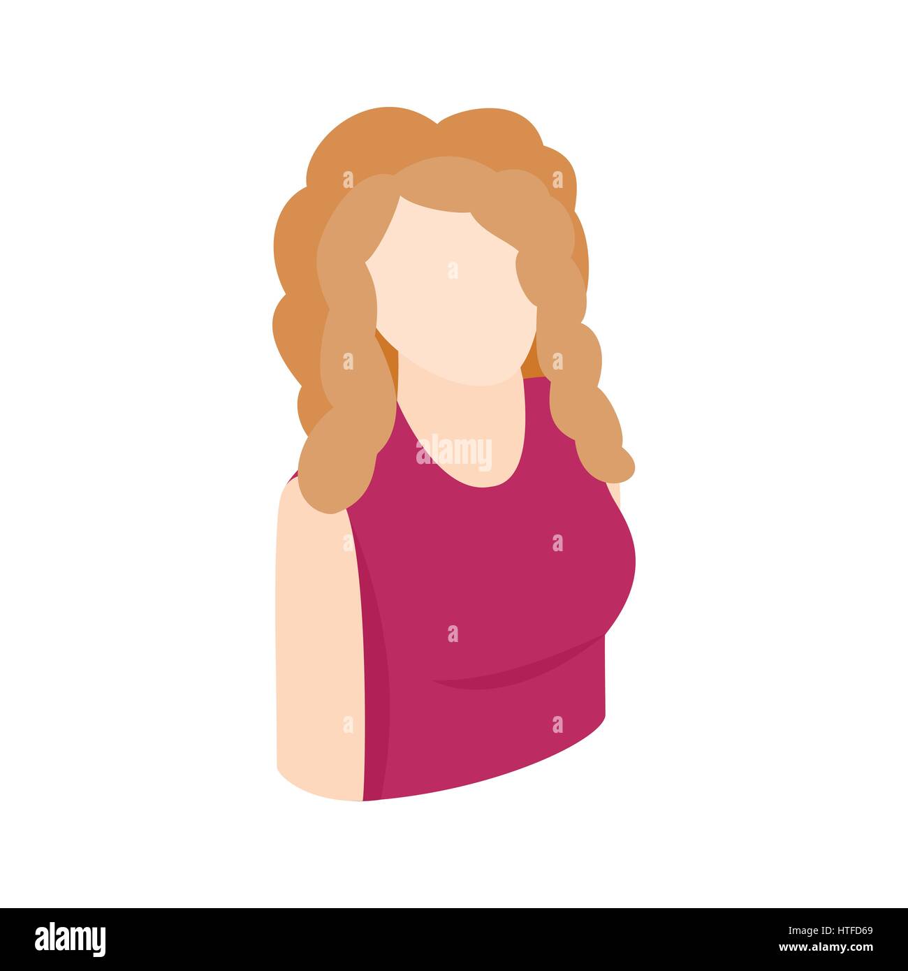 Blond woman icon, isometric 3d style Stock Vector Image & Art - Alamy
