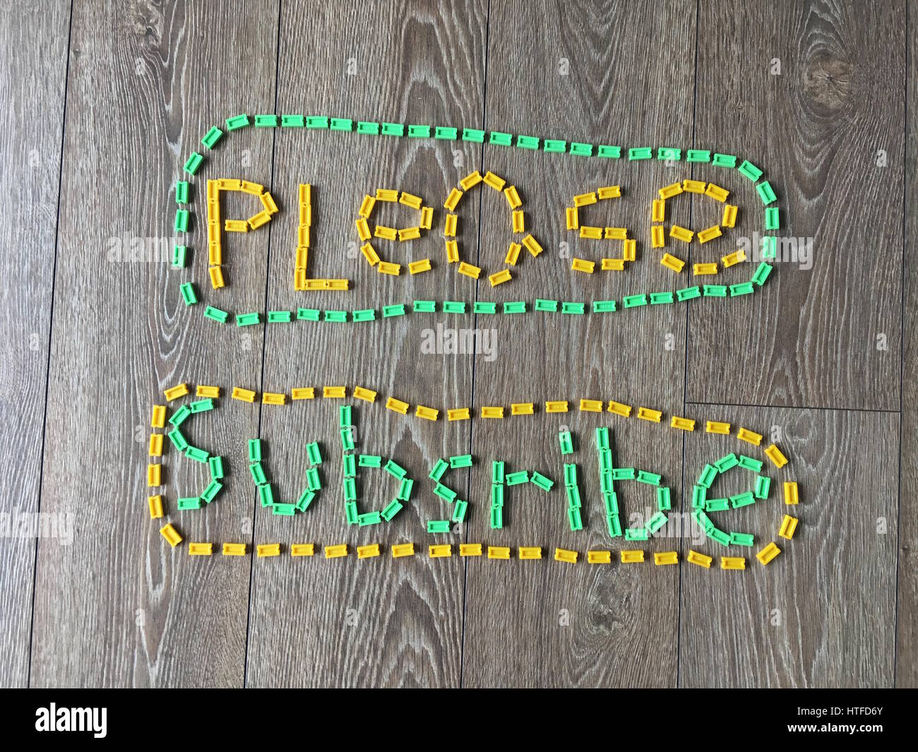 Please Subscribe Caption Stock Photo - Alamy