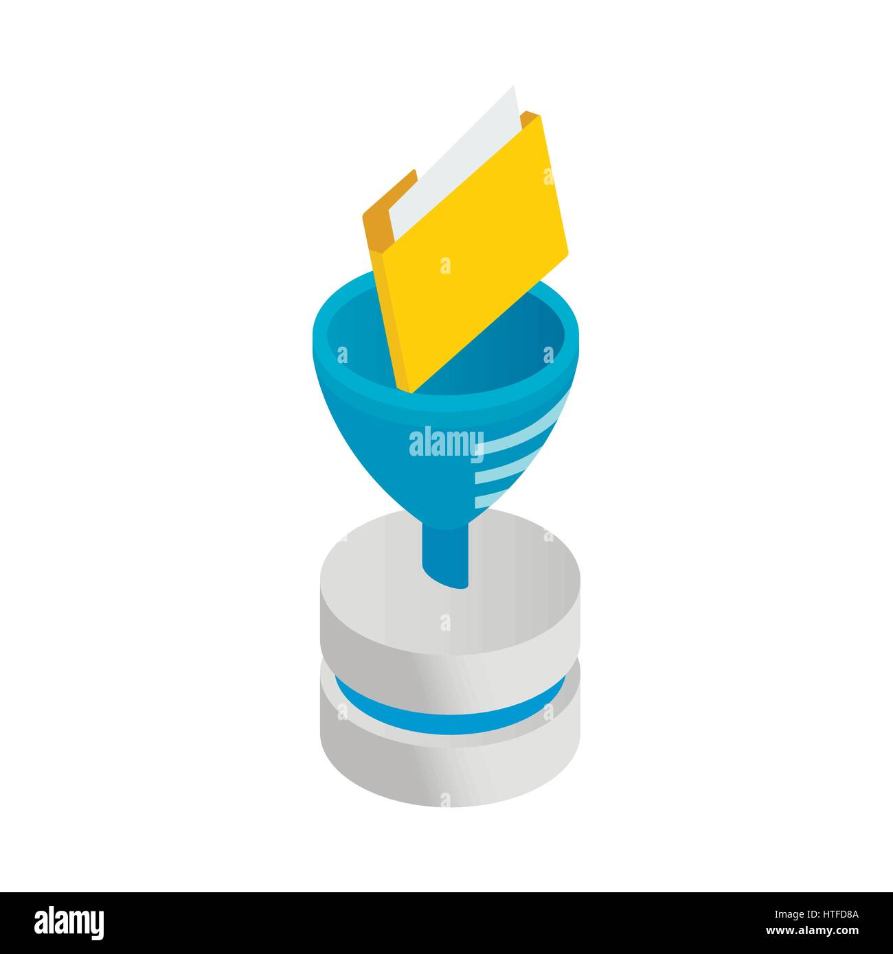 Data filter icon, isometric 3d style Stock Vector Image & Art - Alamy