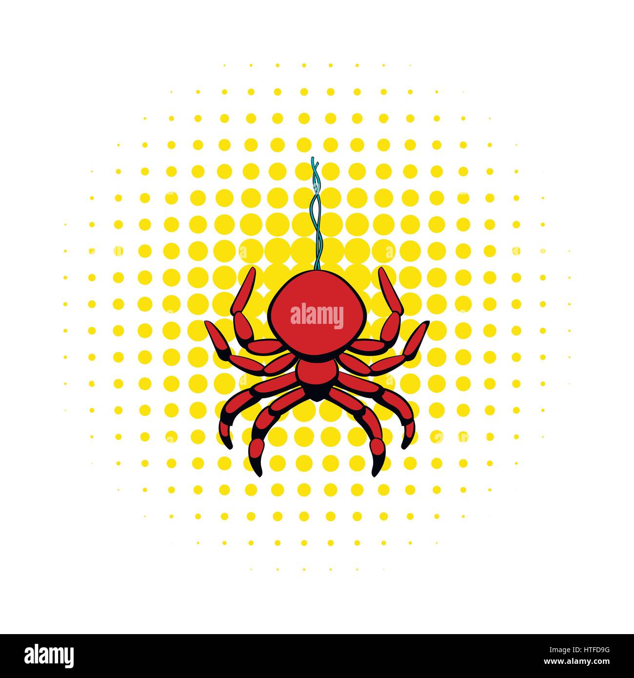 Poisonous spider in web Cut Out Stock Images & Pictures - Alamy