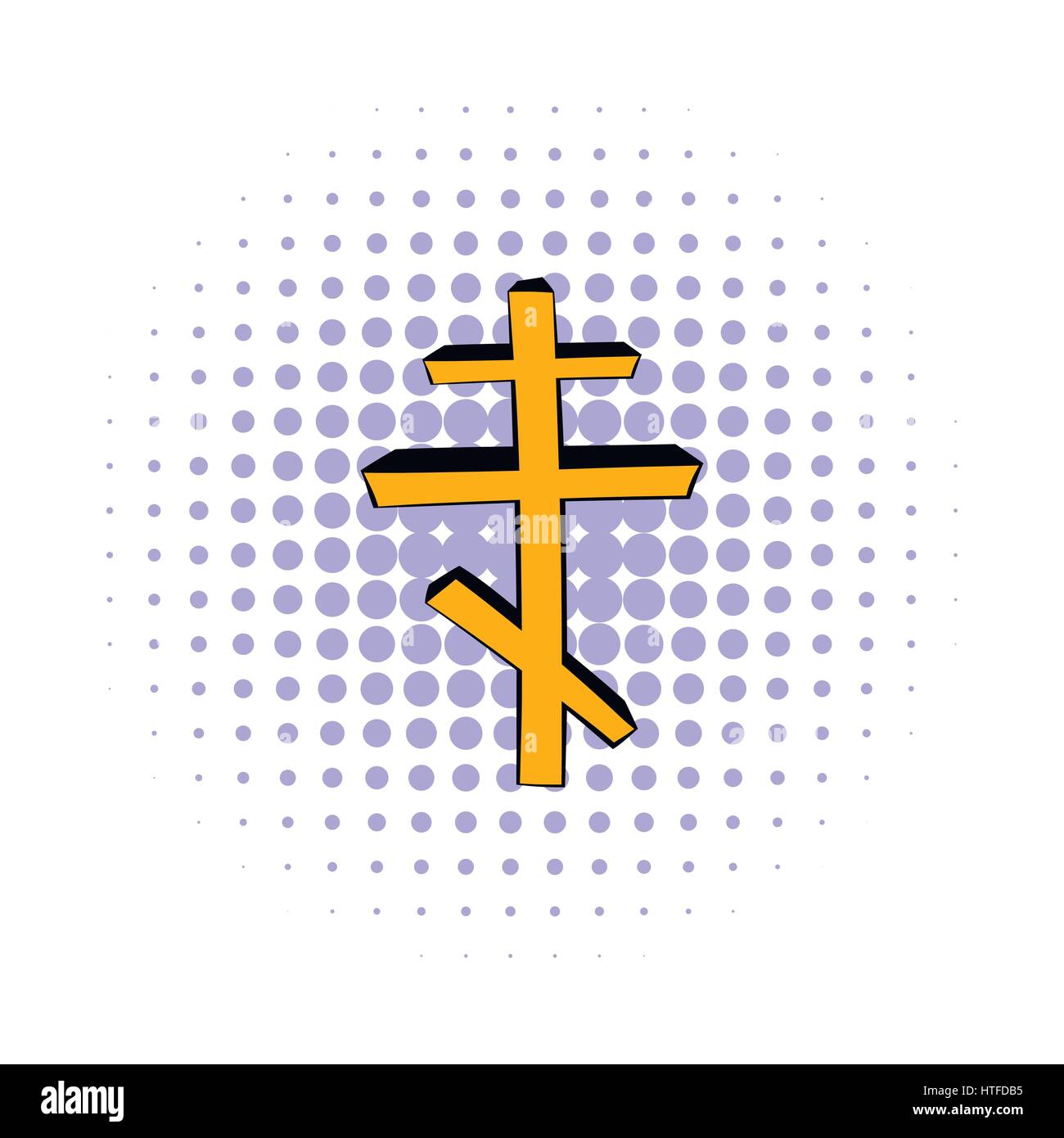 Orthodox cross icon, comics style Stock Vector Image & Art - Alamy