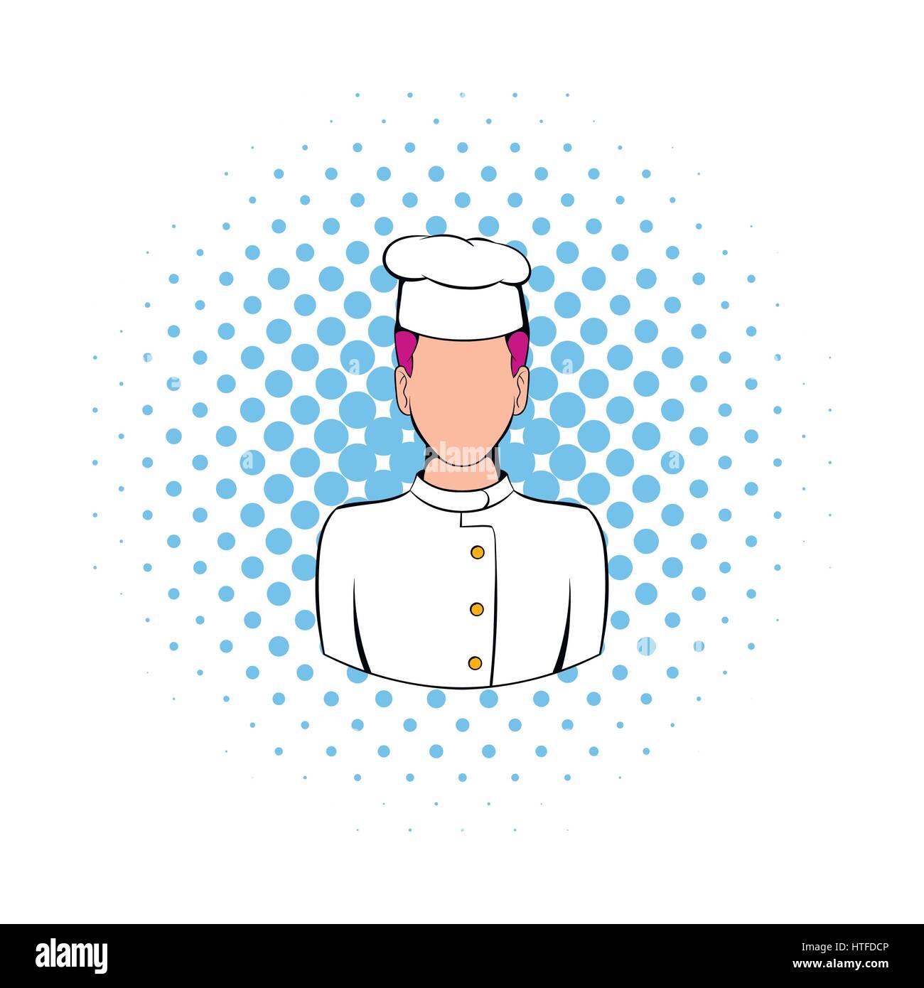 Chef icon in comics style Stock Vector Image & Art - Alamy