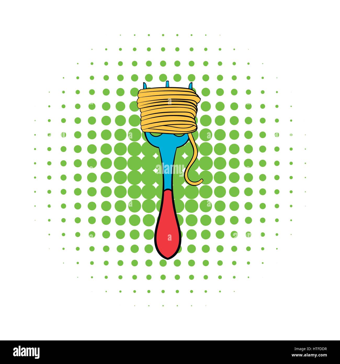 Long pasta spaghetti on Stock Vector Images - Alamy