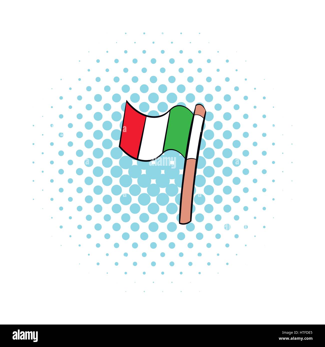 Italy flag icon, comics style Stock Vector Image & Art - Alamy