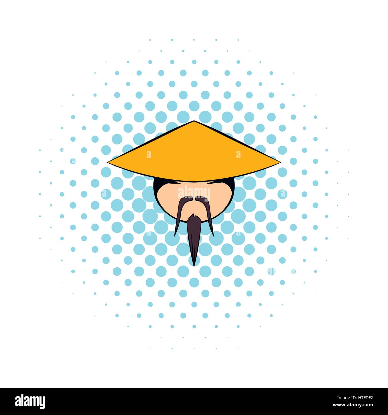 Chinese man icon, comics style Stock Vector Image & Art - Alamy