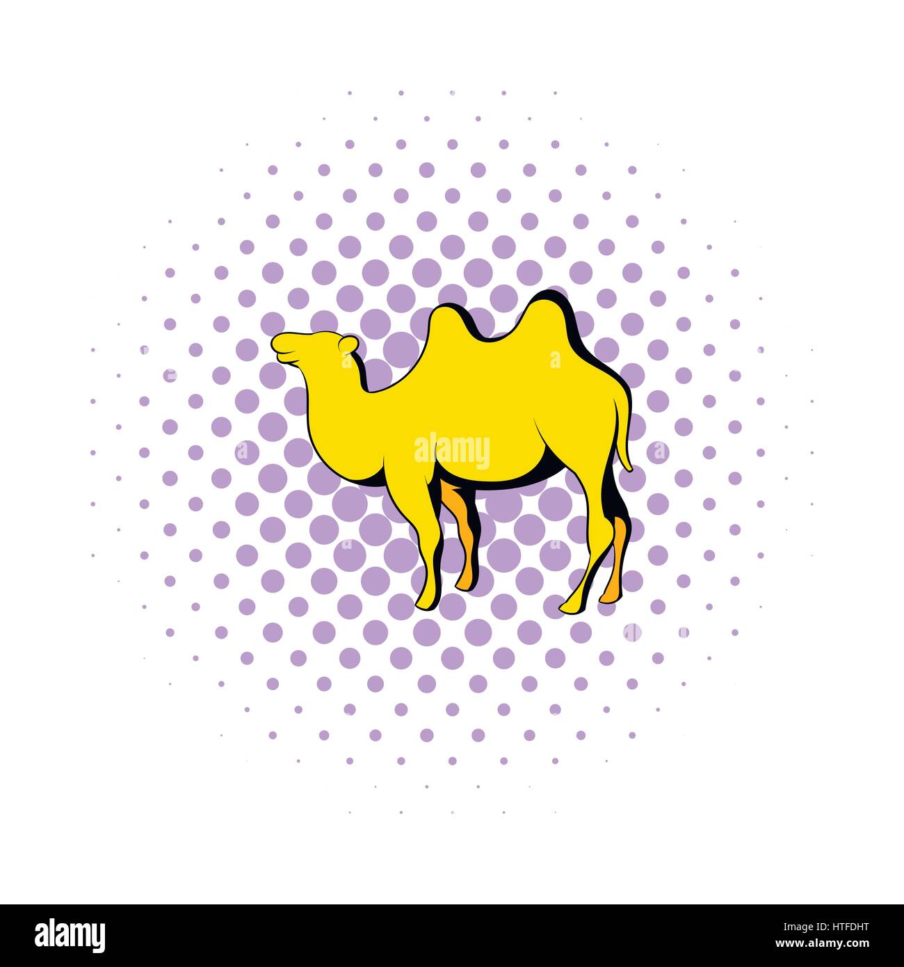 Camel icon in comics style Stock Vector Image & Art - Alamy