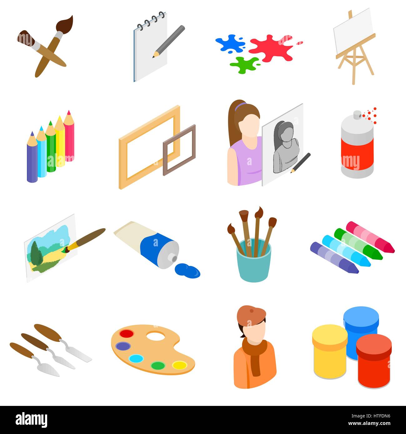 Artist with ceramics Stock Vector Images - Alamy
