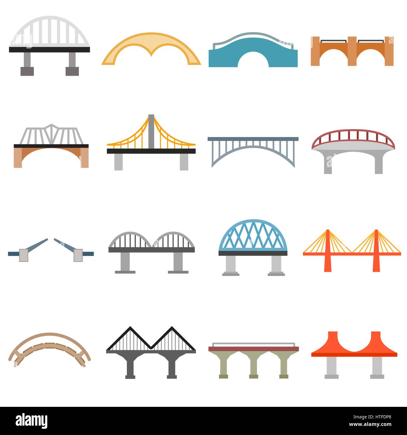 Viaduct beam bridge Cut Out Stock Images & Pictures - Alamy