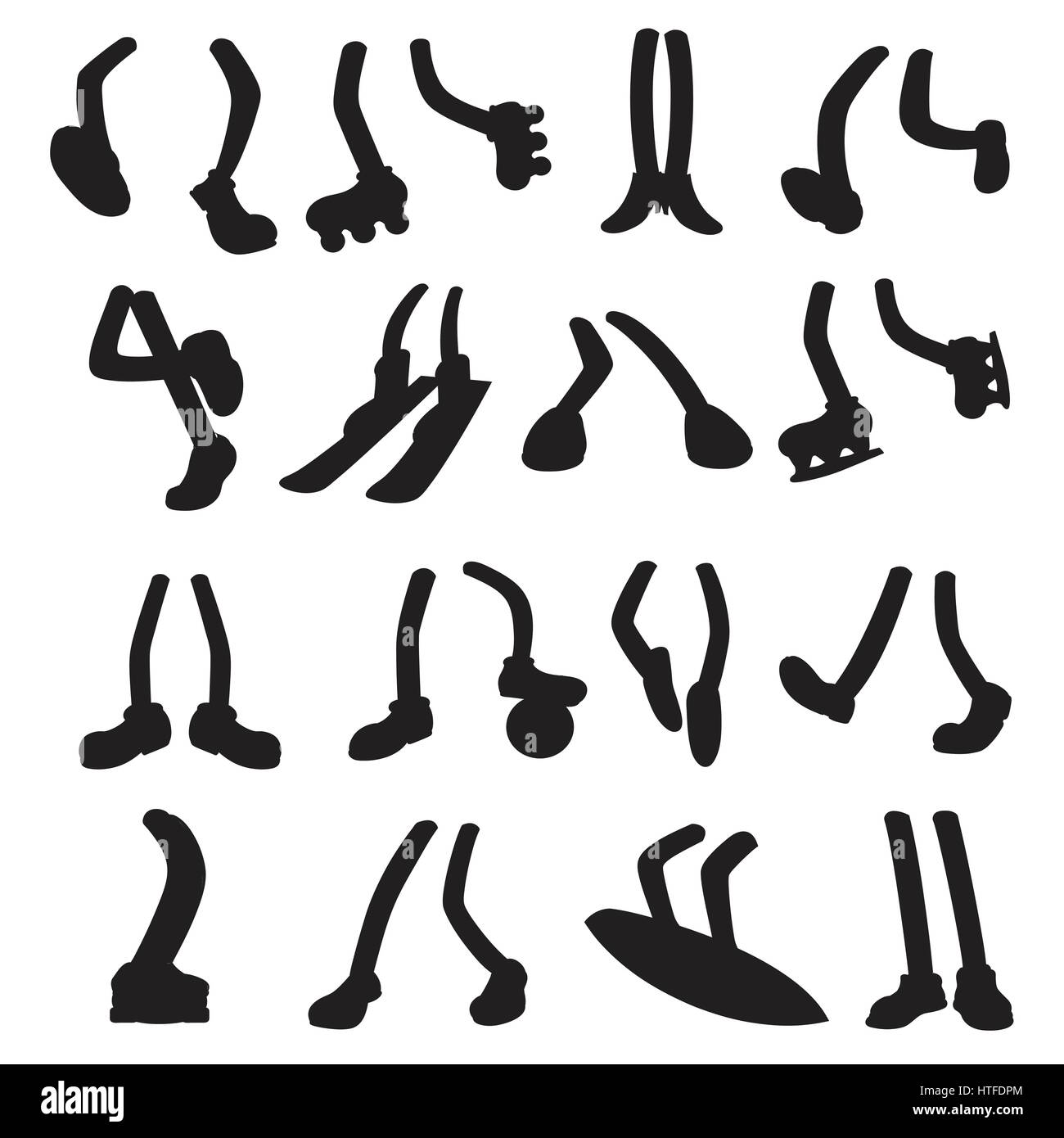 Kids legs with shoe Stock Vector Images - Alamy