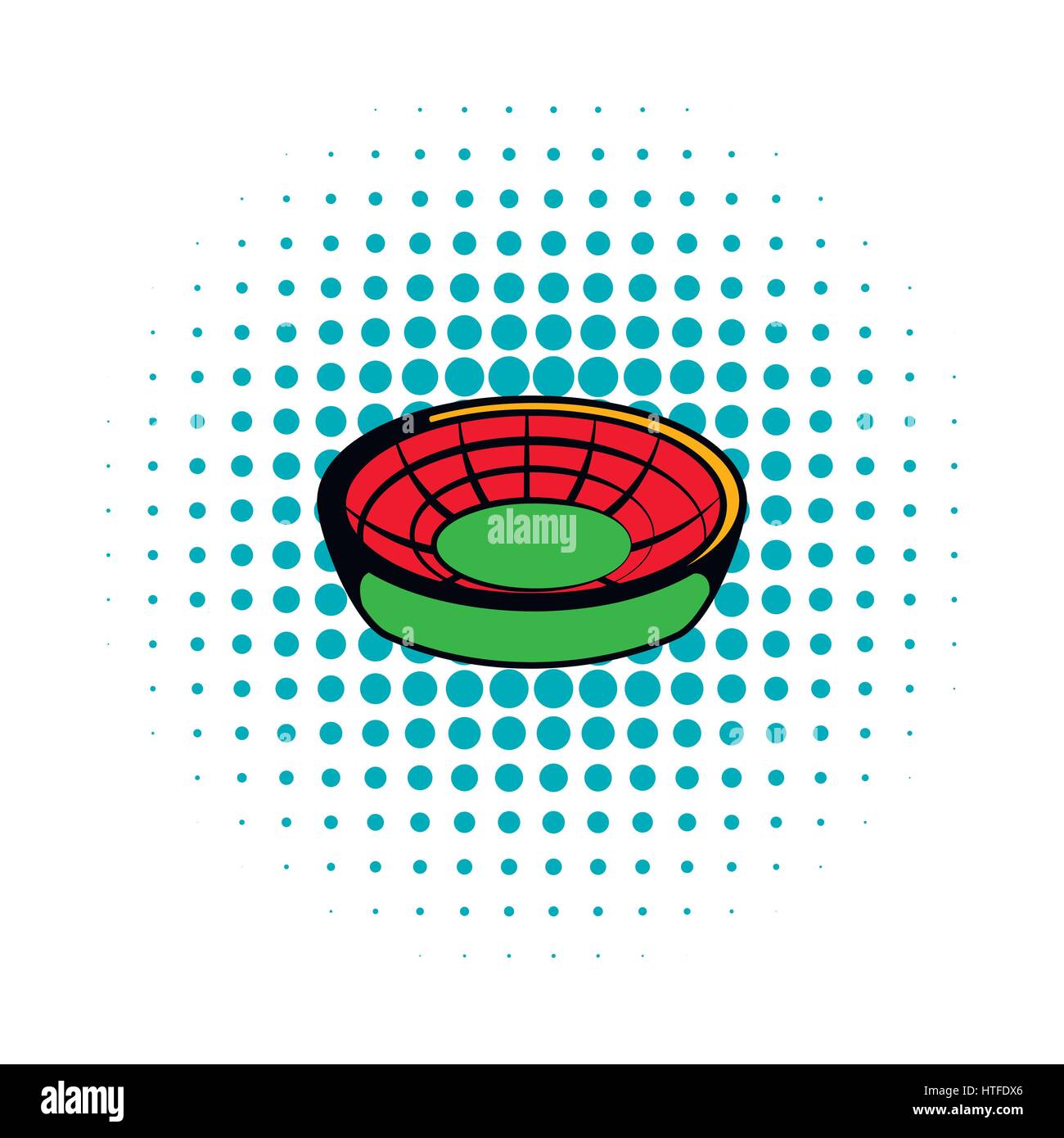 Round stadium icon, comics style Stock Vector Image & Art - Alamy
