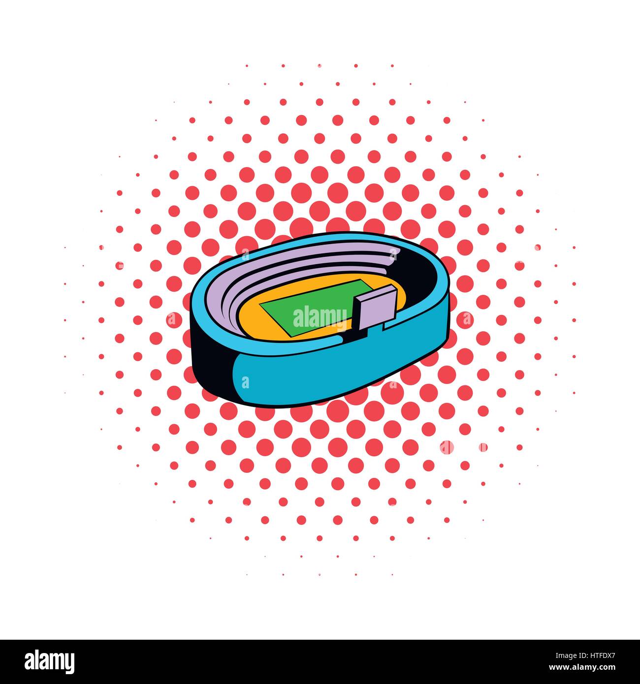 Football soccer stadium icon, comics style Stock Vector Image & Art - Alamy