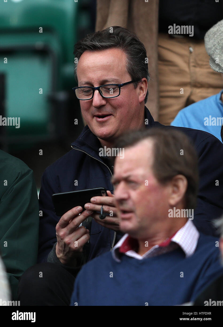 Former Prime Minister David Cameron in the crowd during the RBS Six ...