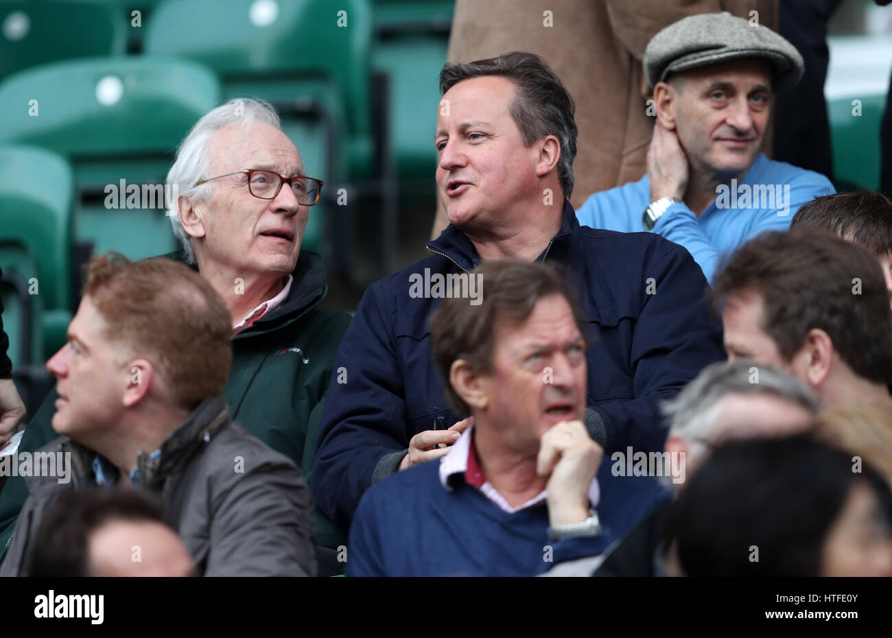 Former Prime Minister David Cameron in the crowd during the RBS Six ...