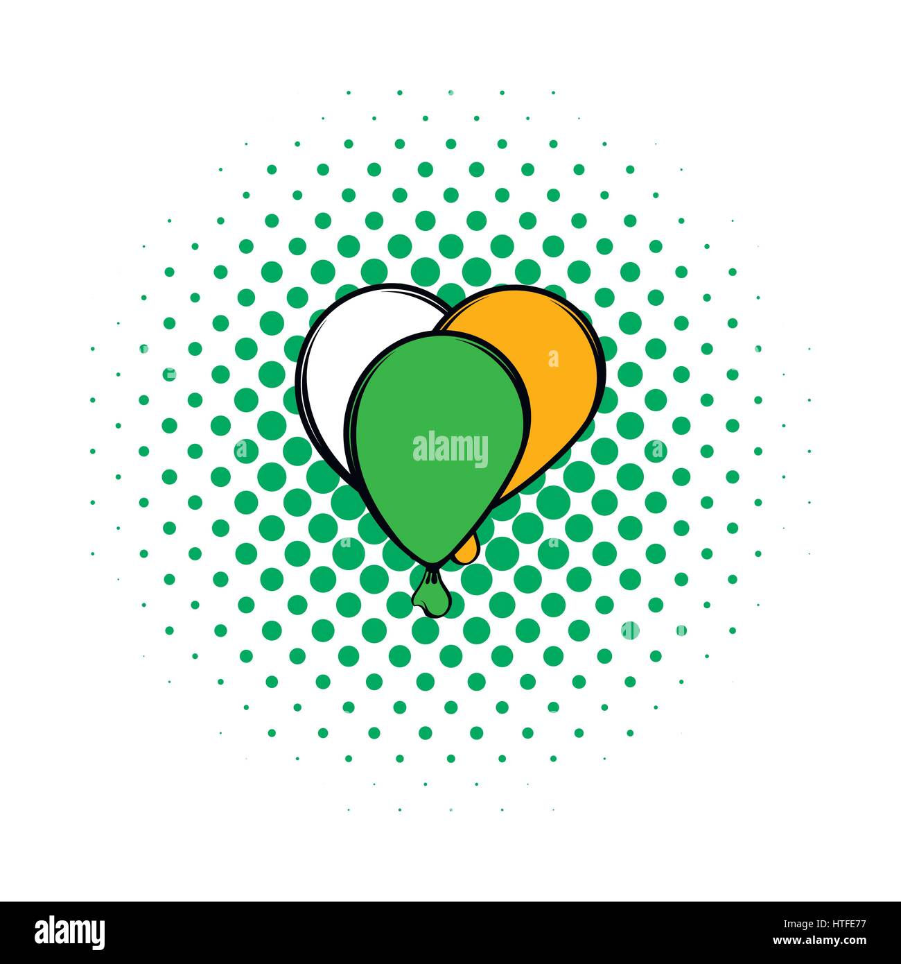 Balloons in irish colors Stock Vector Images - Alamy