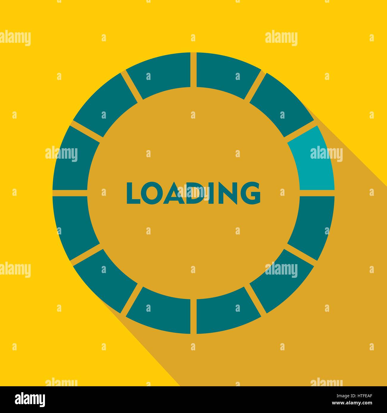 Circle loading icon, flat style Stock Vector Image & Art - Alamy