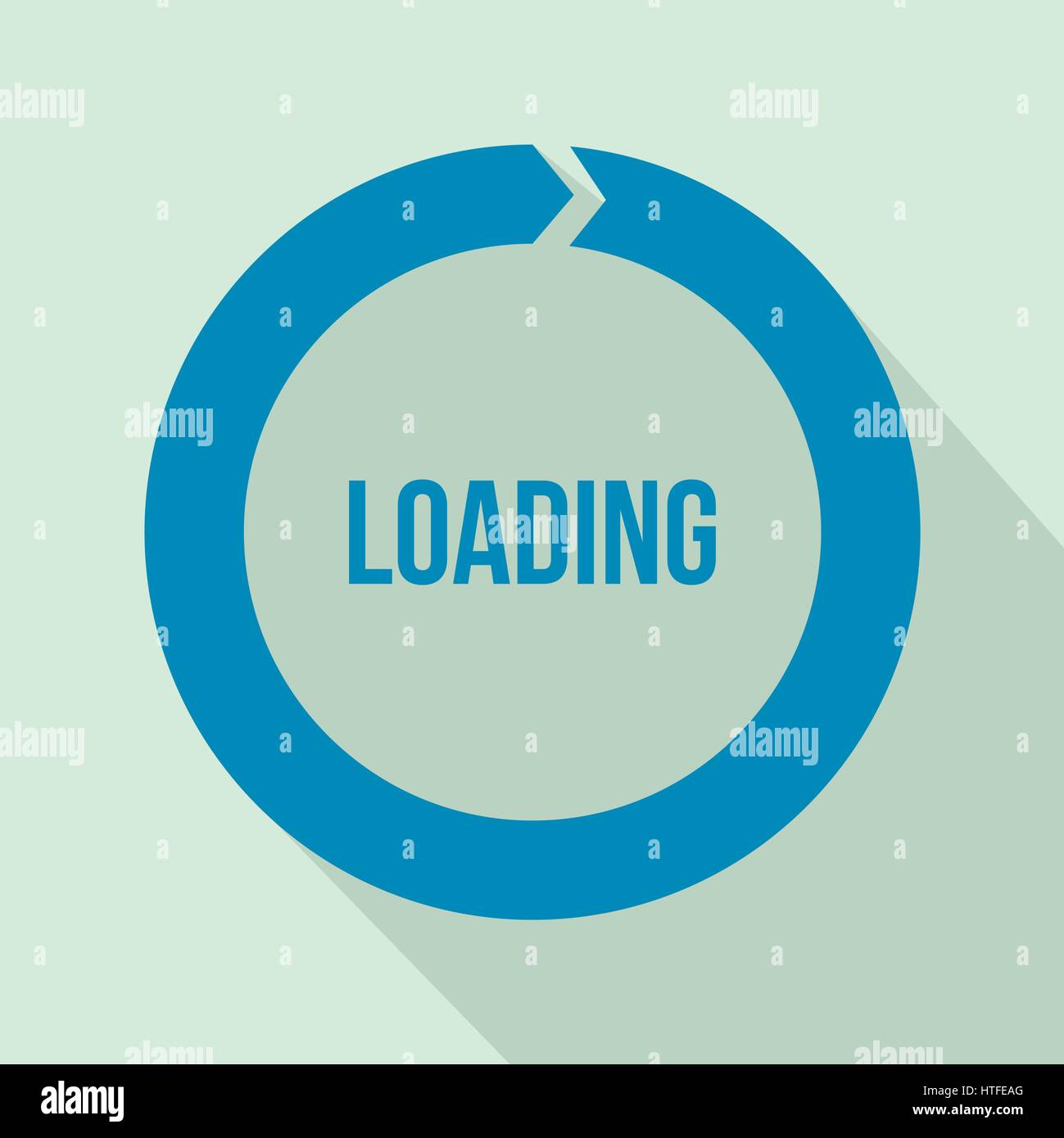 Circle loading icon, flat style Stock Vector Image & Art - Alamy
