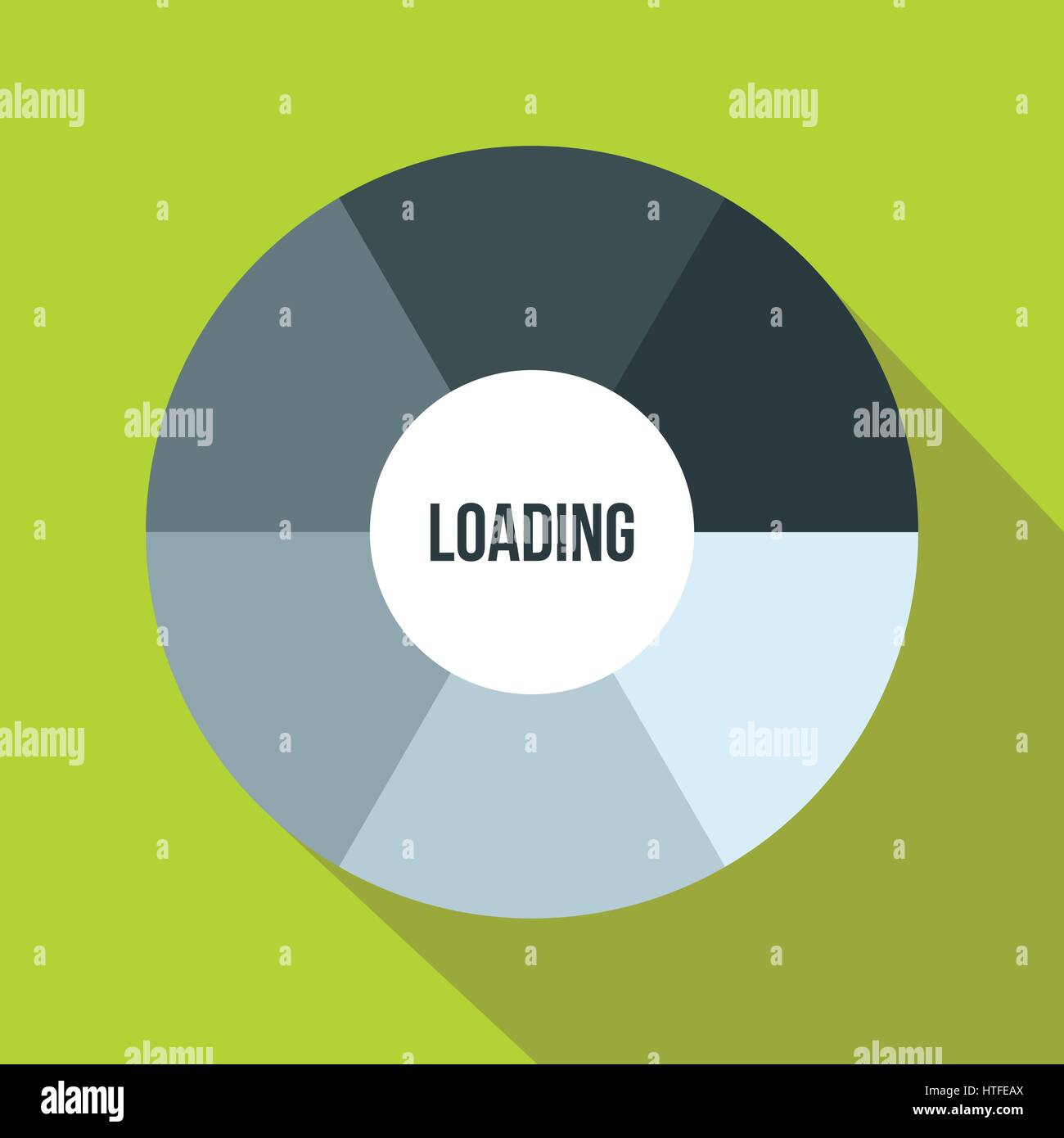 Circle loading icon, flat style Stock Vector Image & Art - Alamy