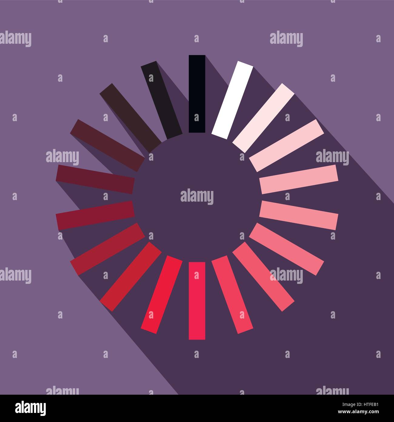 Loading circle sign icon in flat style Stock Vector Image & Art - Alamy
