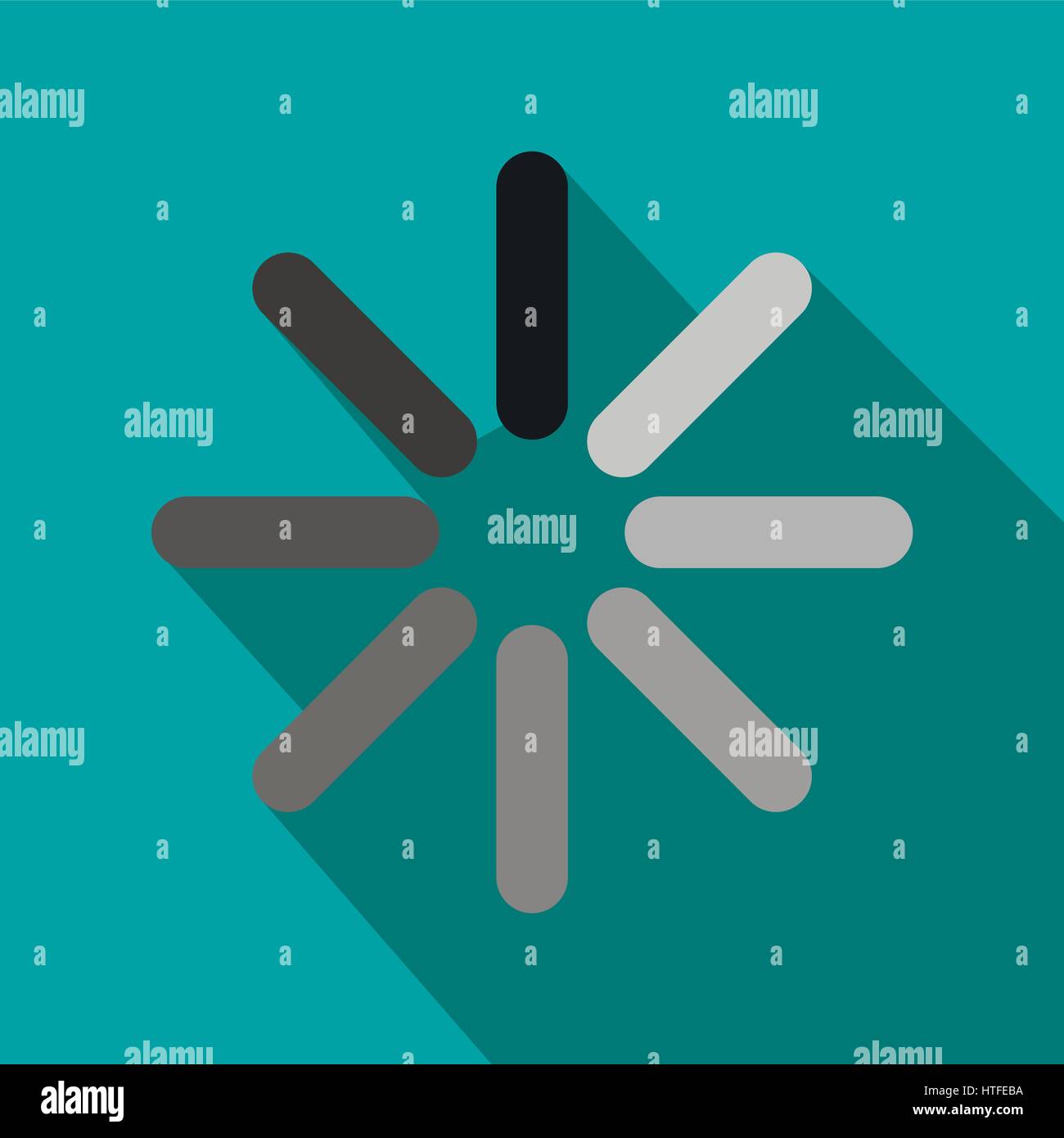 Loading circle sign icon in flat style Stock Vector Image & Art - Alamy