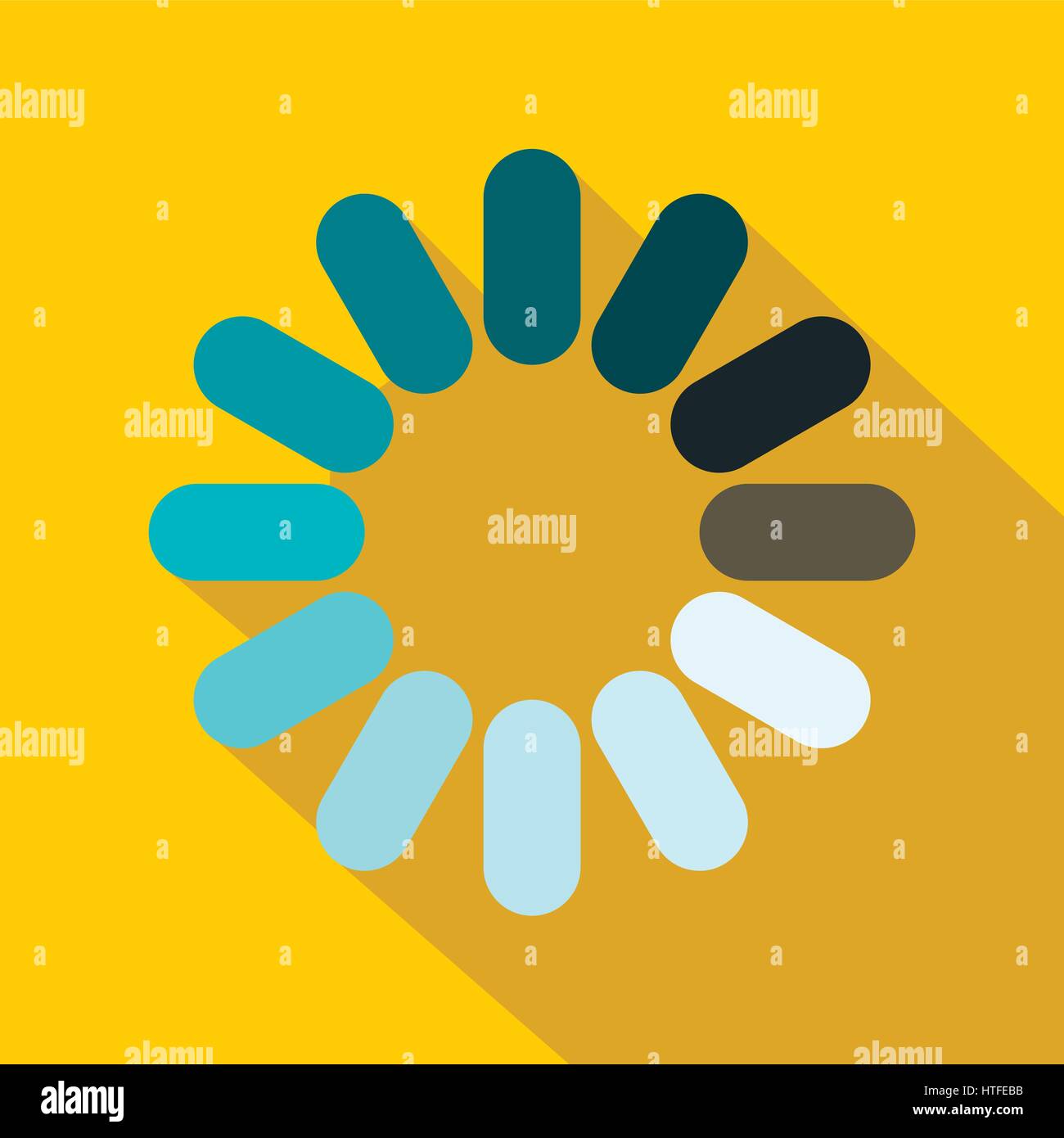 Loading circle sign icon in flat style Stock Vector Image & Art - Alamy
