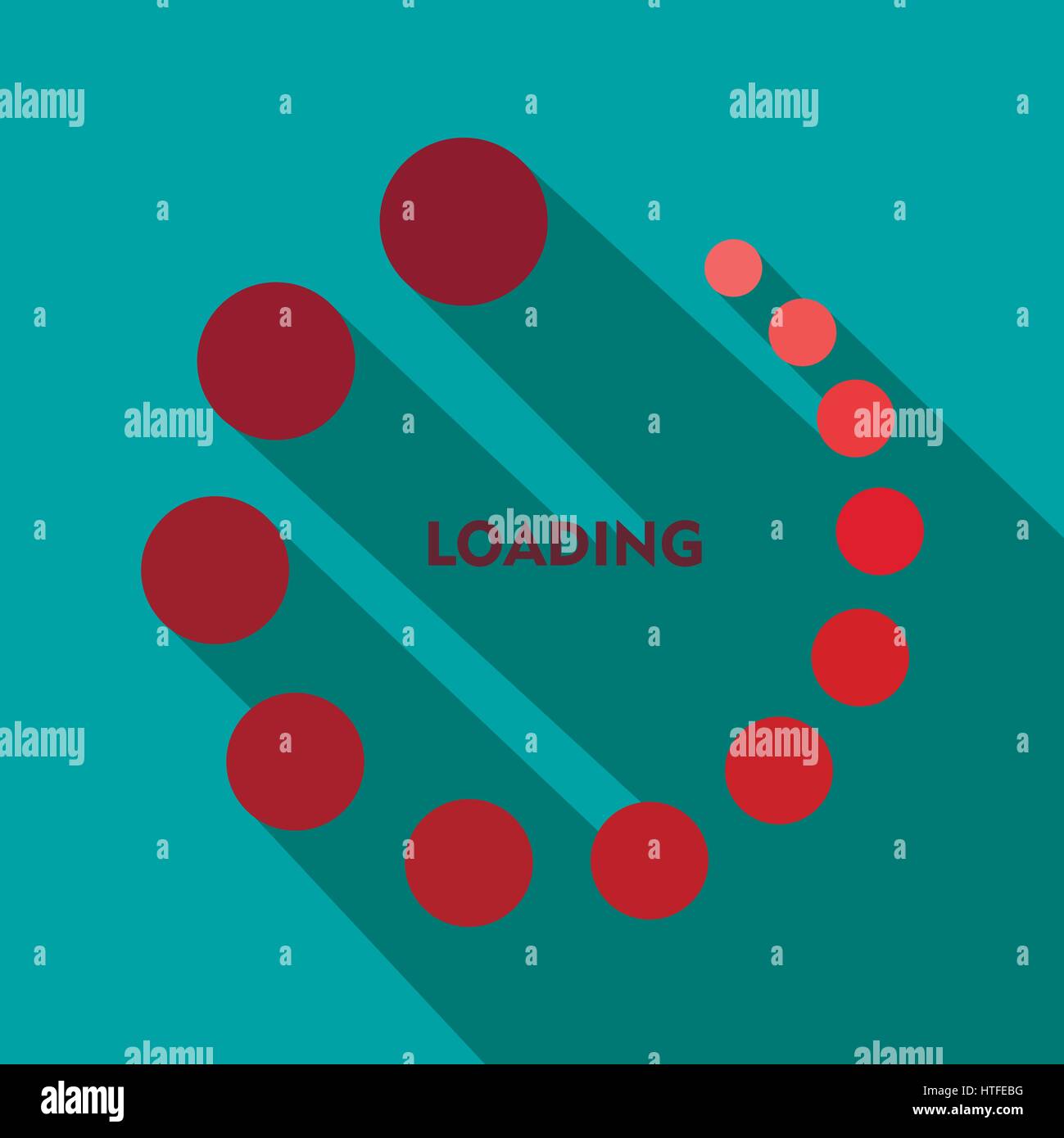 Loading icon in flat style Stock Vector Image & Art - Alamy