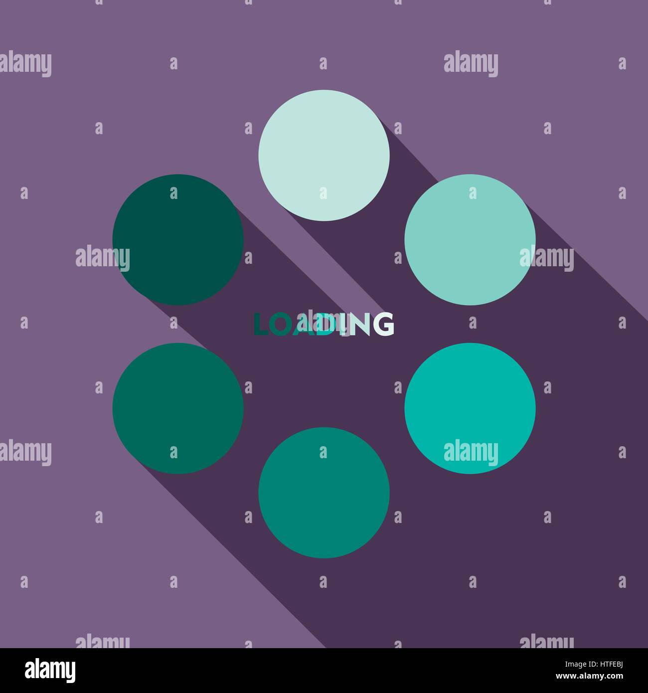 Loading icon in flat style Stock Vector Image & Art - Alamy
