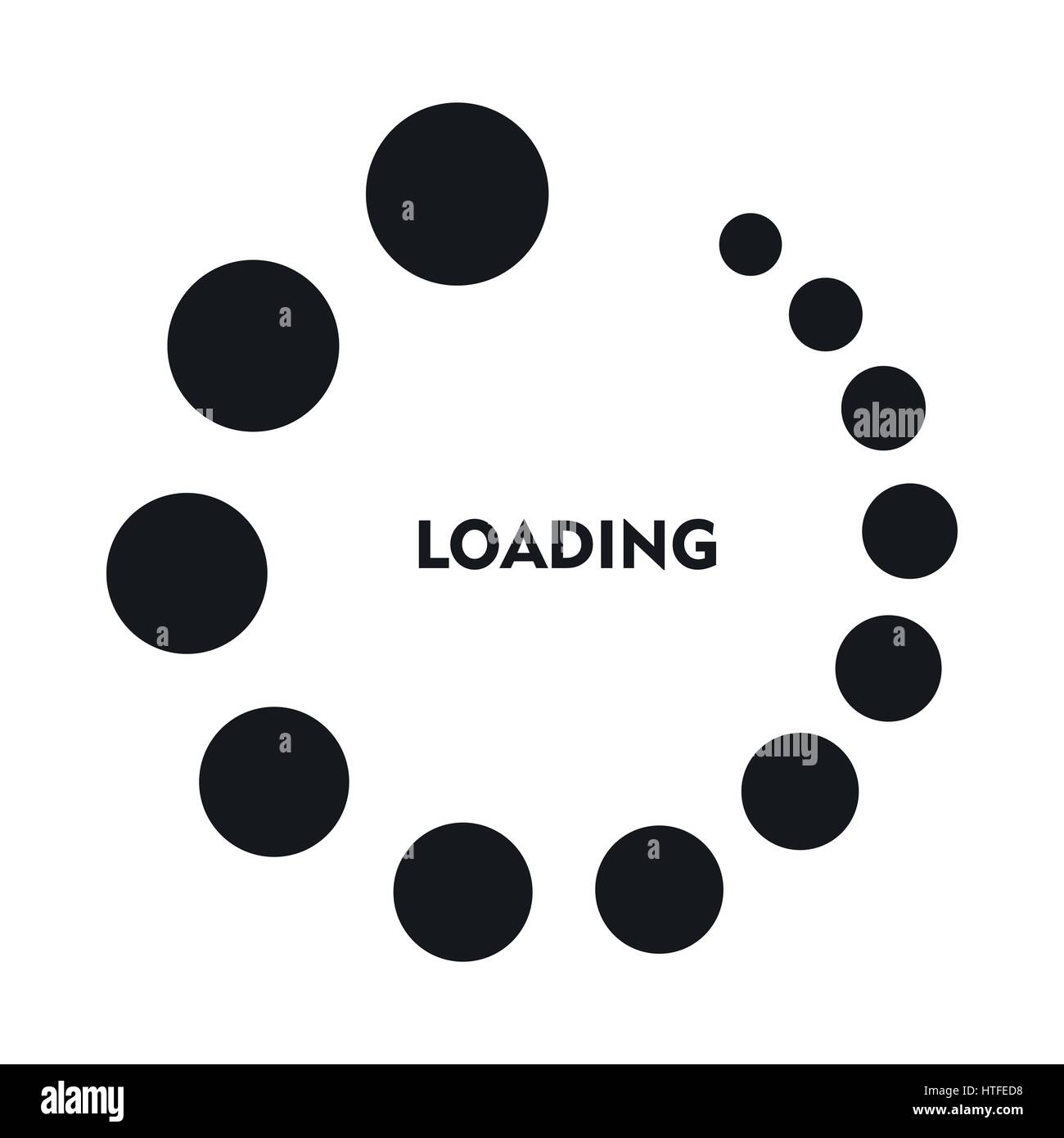 Loading icon in simple style Stock Vector Image & Art - Alamy