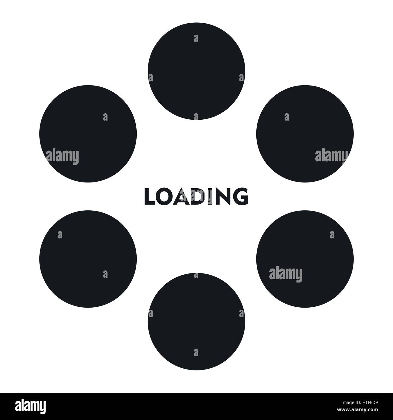 Loading icon in simple style Stock Vector Image & Art - Alamy
