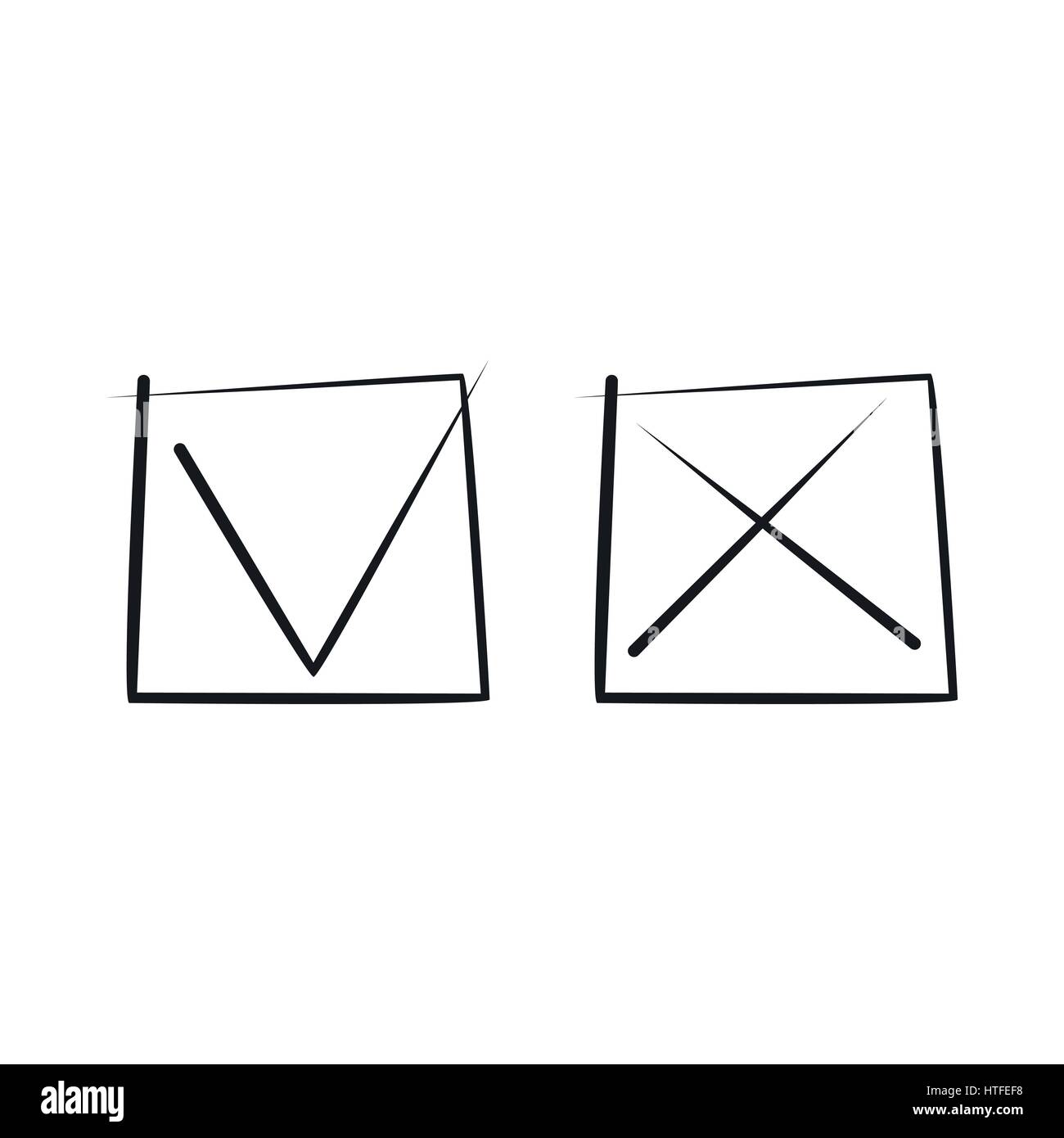 Tick Cross Icon Simple Style Stock Photos & Tick Cross Icon Simple ...