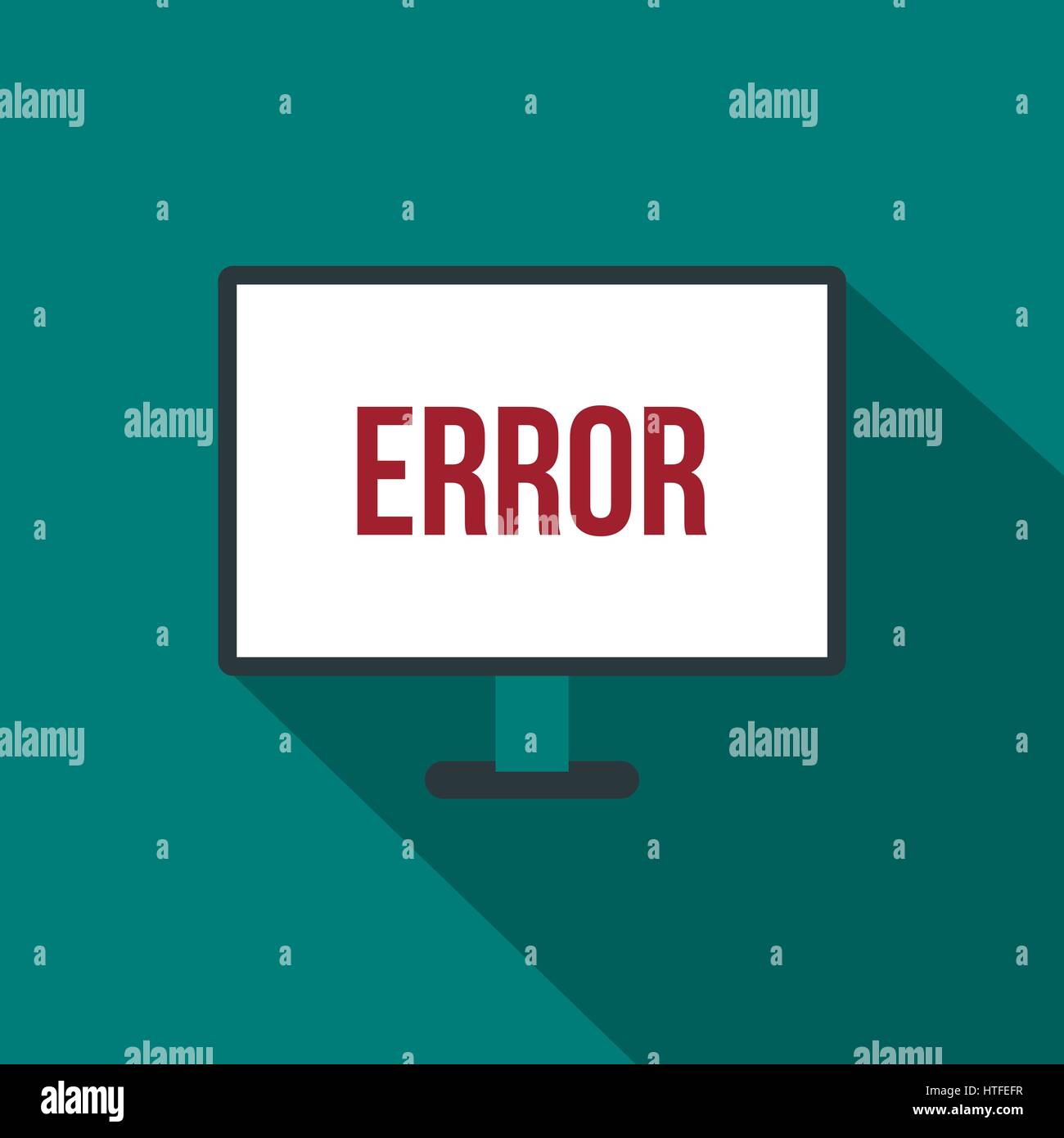 Render computer error on screen Stock Vector Images - Alamy