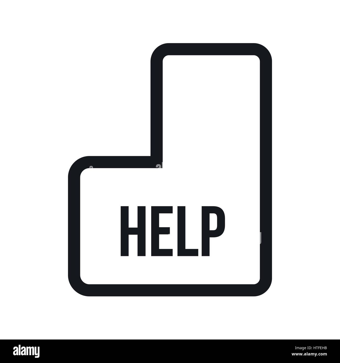 Help key icon, simple style Stock Vector Image & Art - Alamy