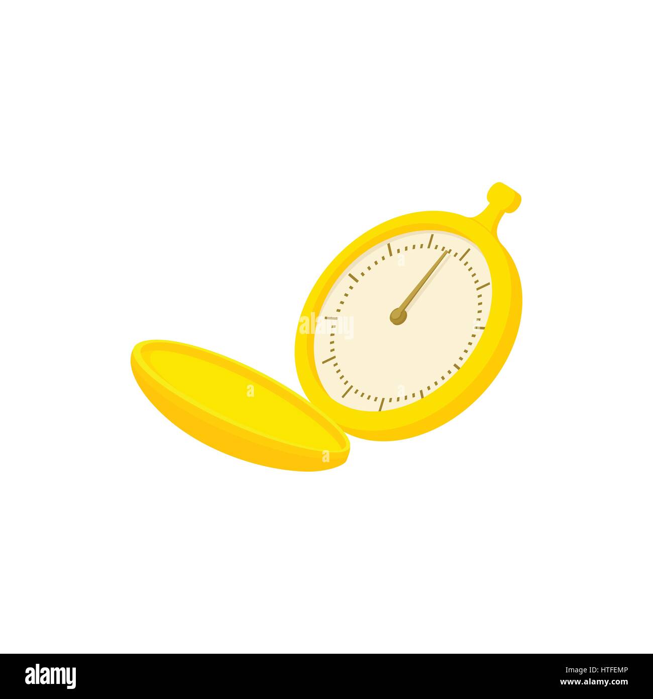 Round golden classic watch Cut Out Stock Images & Pictures - Alamy