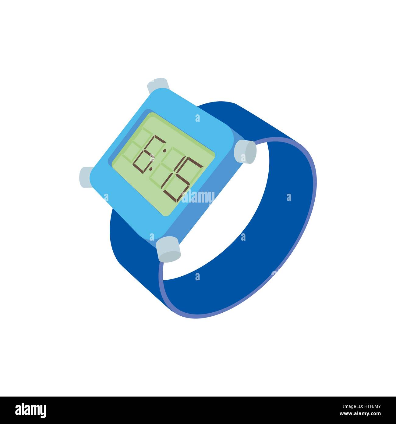 Wrist digital watch icon, cartoon style Stock Vector Image & Art - Alamy