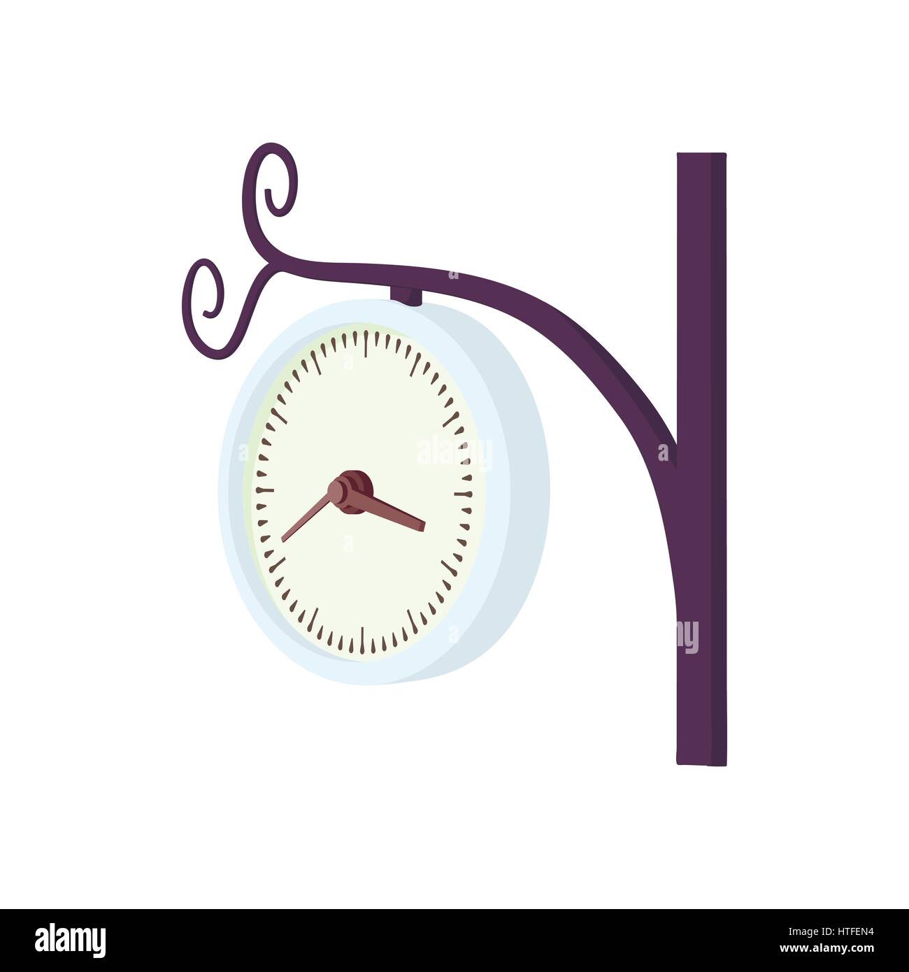 Rail clock Cut Out Stock Images & Pictures - Alamy