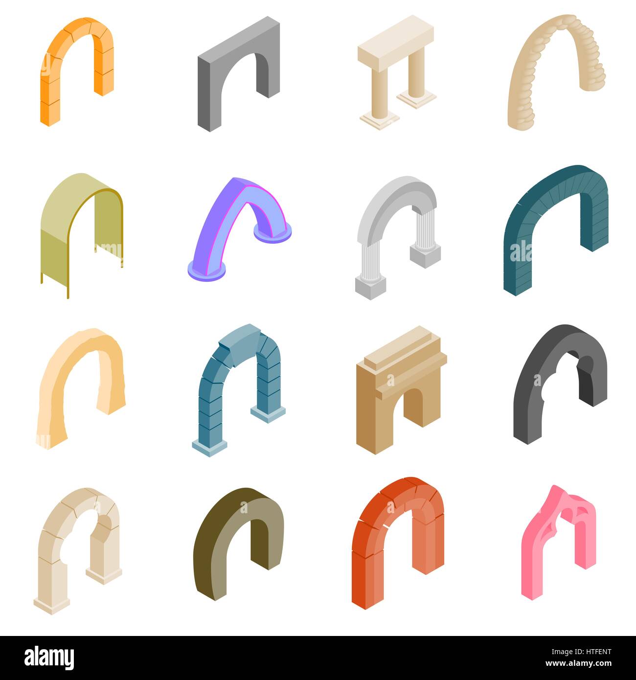 3d greek arch column hi-res stock photography and images - Alamy