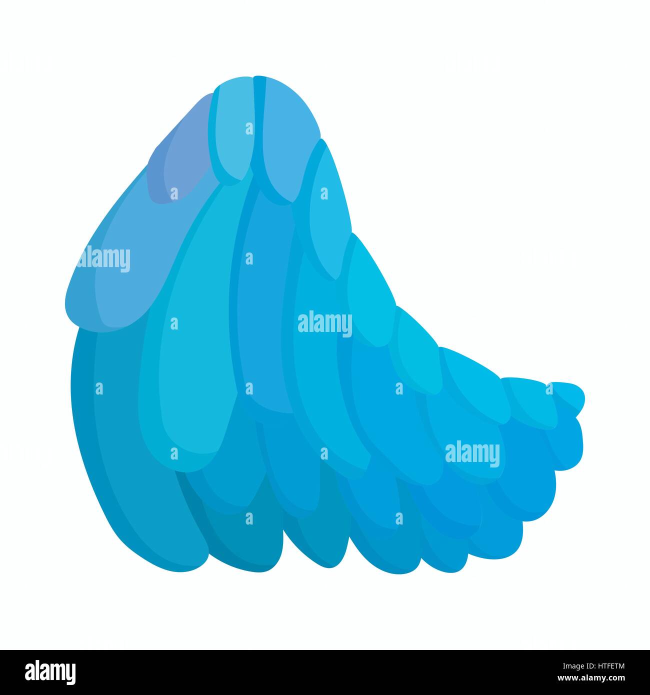 Blue wing icon, cartoon style Stock Vector Image & Art - Alamy
