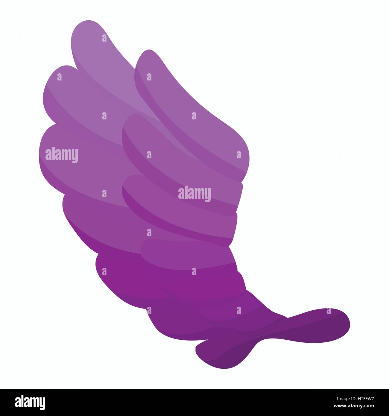 Violet wing icon, cartoon style Stock Vector Image & Art - Alamy