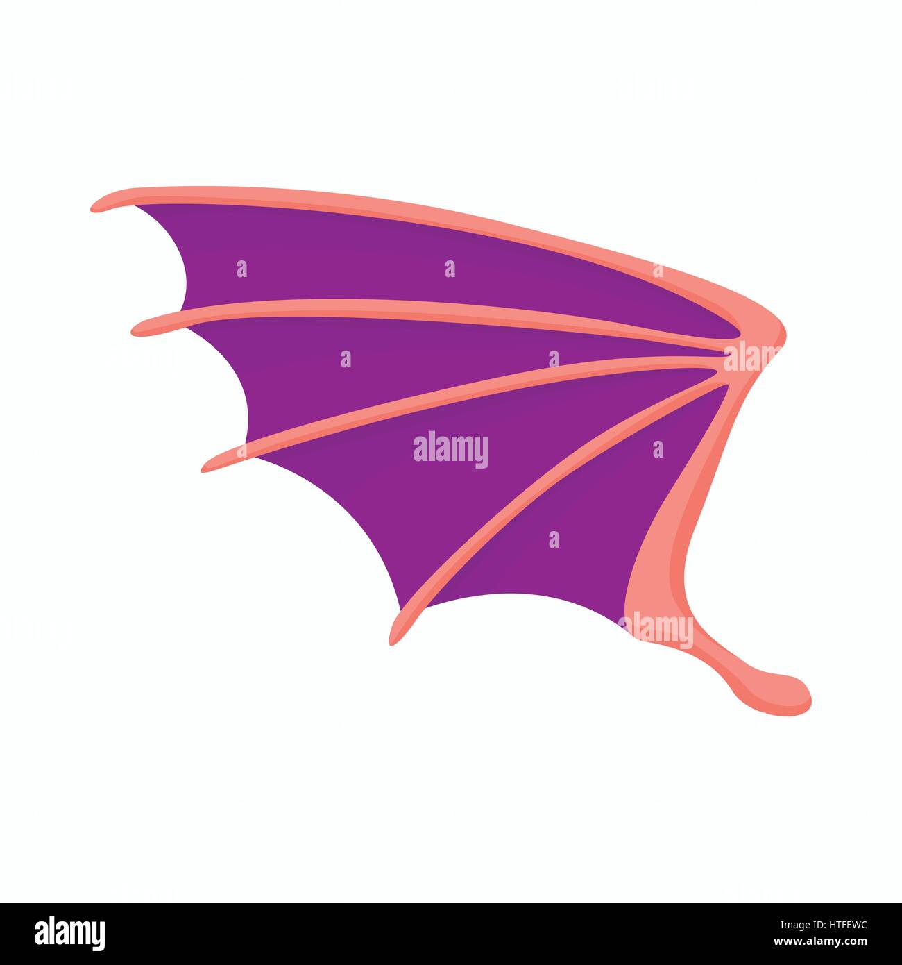 Violet dragon wing icon, cartoon style Stock Vector Image & Art - Alamy